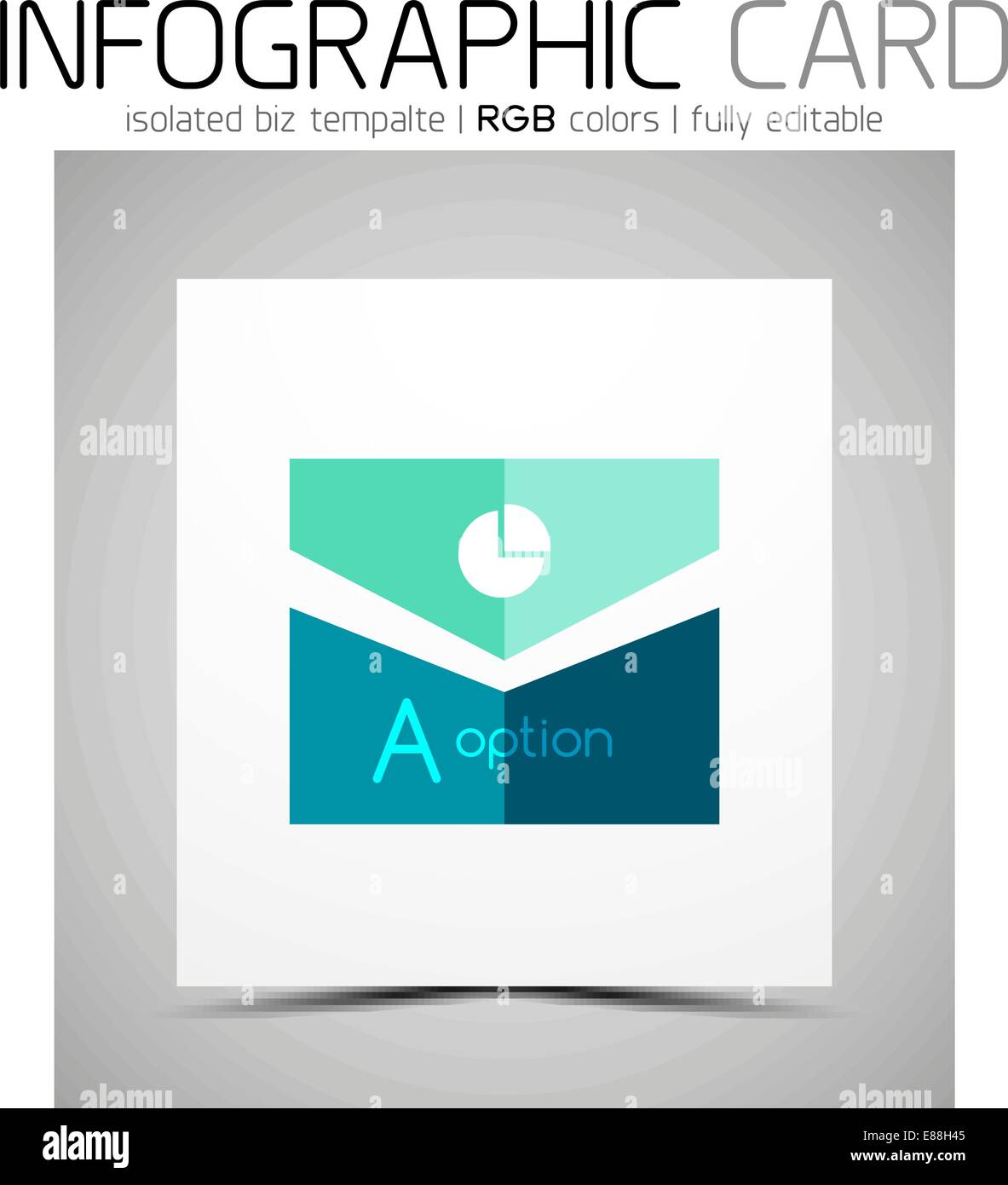 Geometric shape infographic business card Stock Vector Image & Art - Alamy