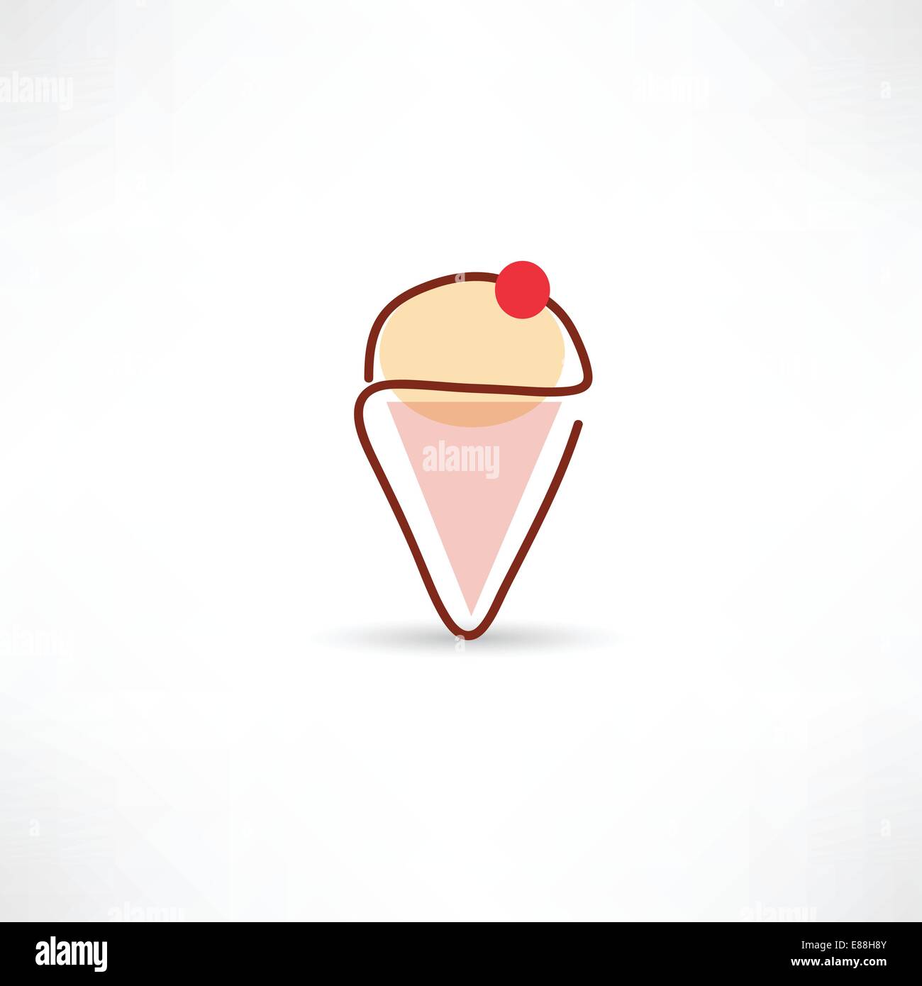 Ice-cream simple icon Stock Vector Image & Art - Alamy