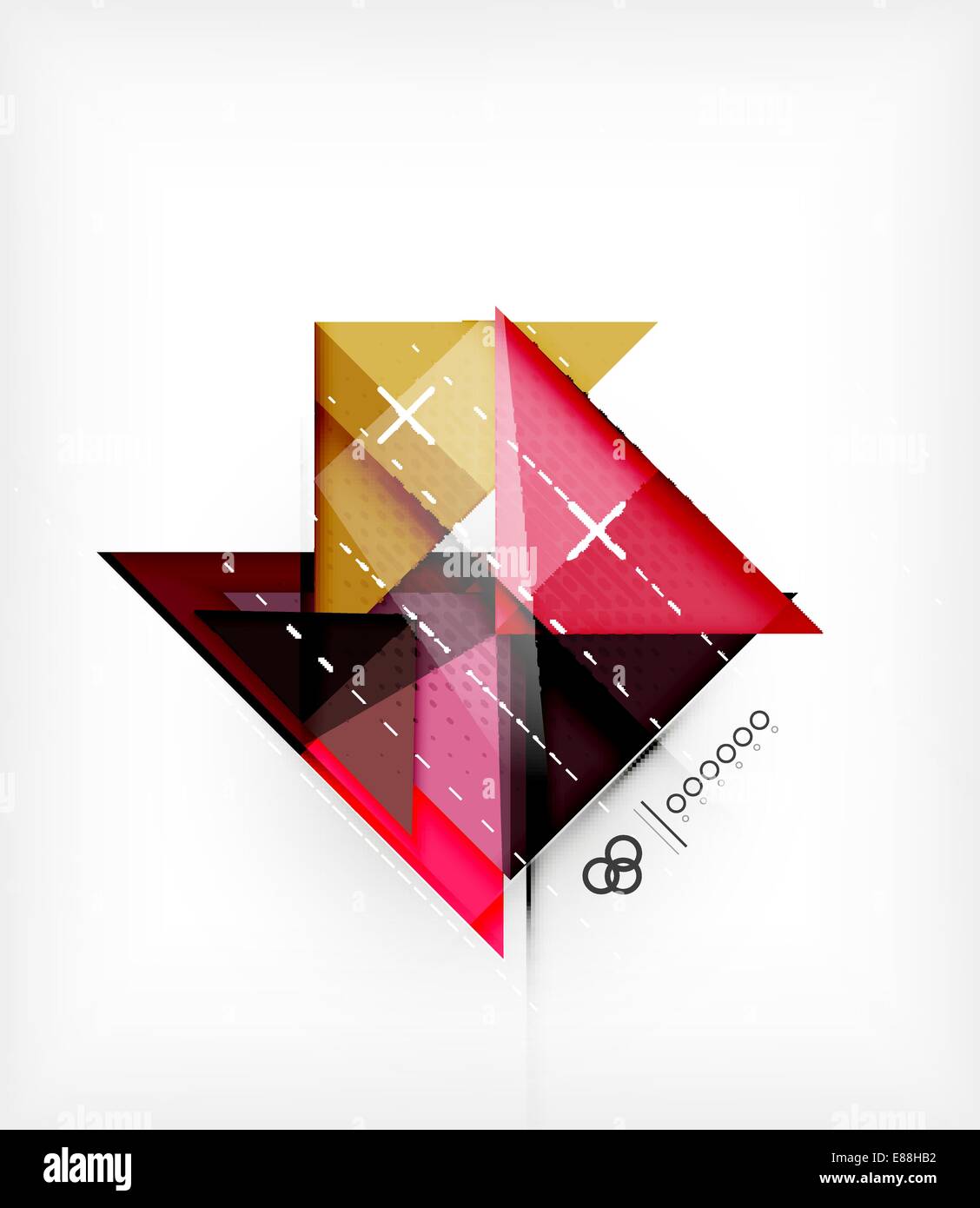 Geometric Triangles Template For Brochure | Booklet Stock Vector Image ...