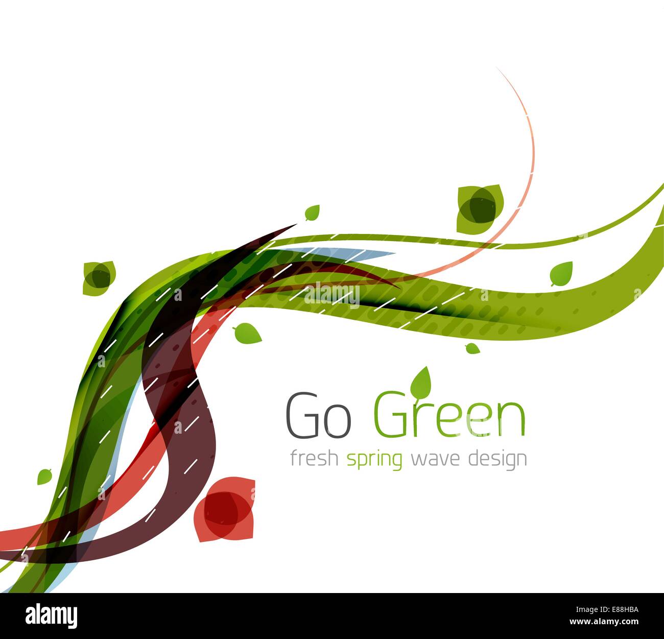 Spring swirls abstract wave background. Nature concept Stock Vector ...