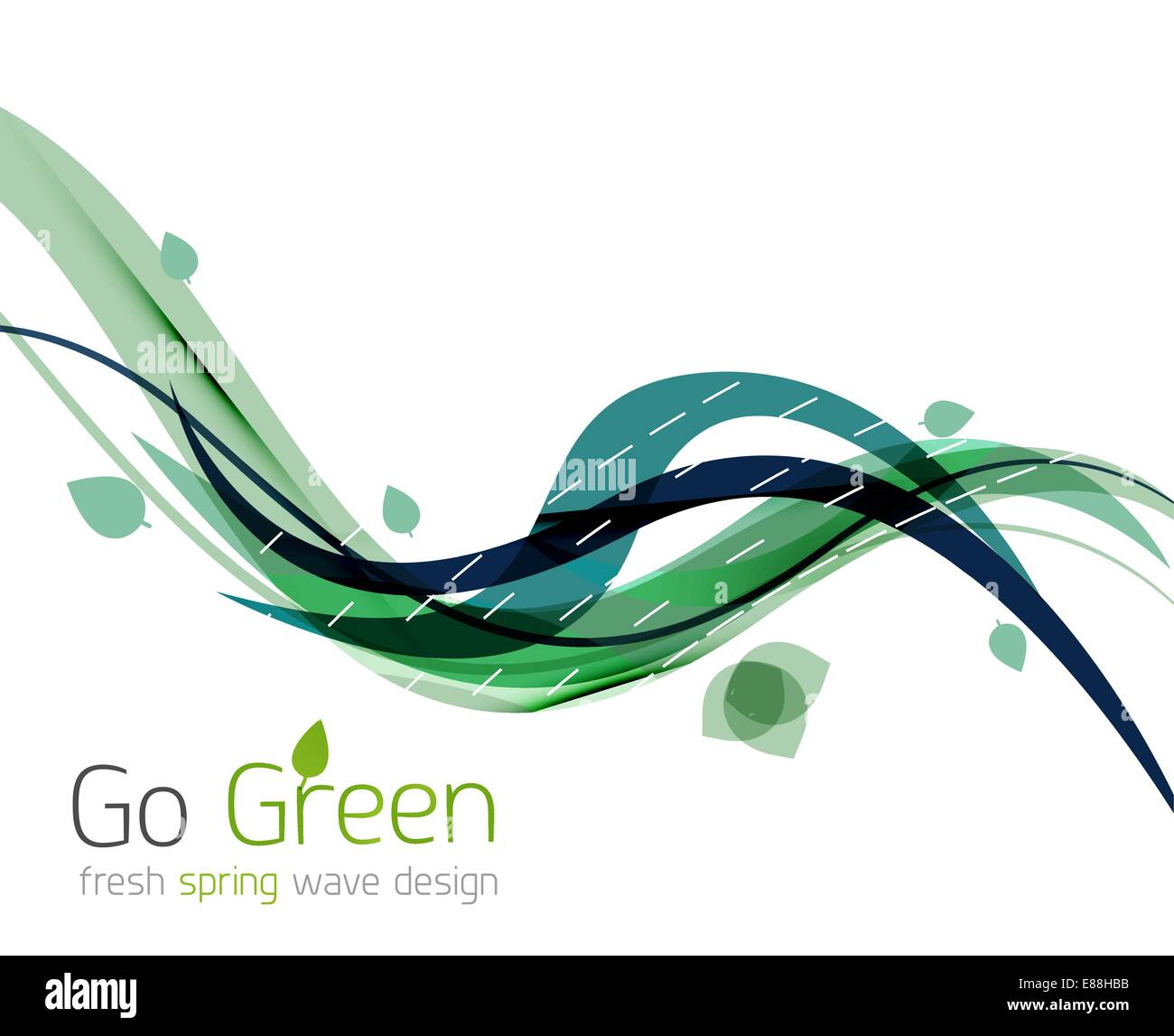 Spring swirls abstract wave background. Nature concept Stock Vector ...