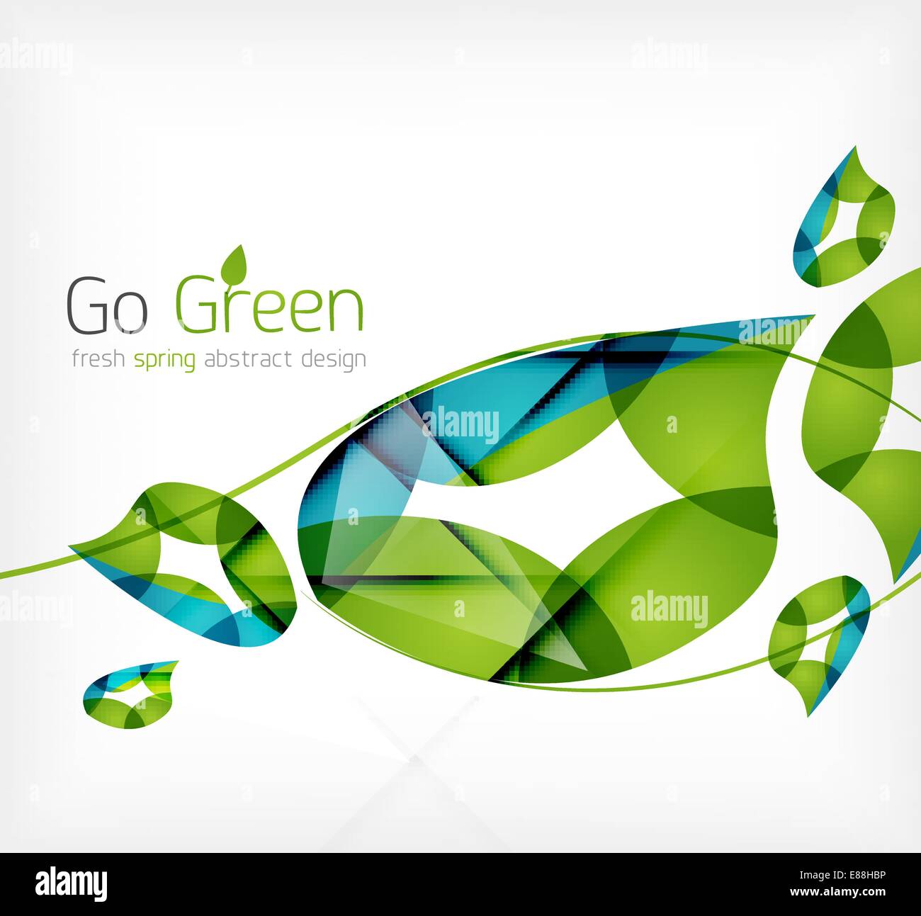 Green leaves spring nature design concept. Nature abstraction Stock ...