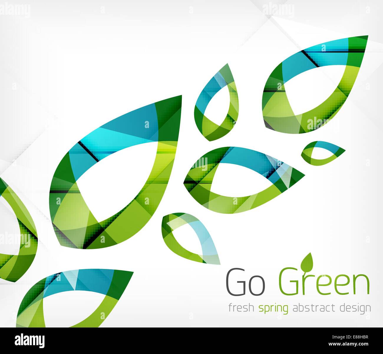 Green leaves spring nature design concept. Nature abstraction Stock ...