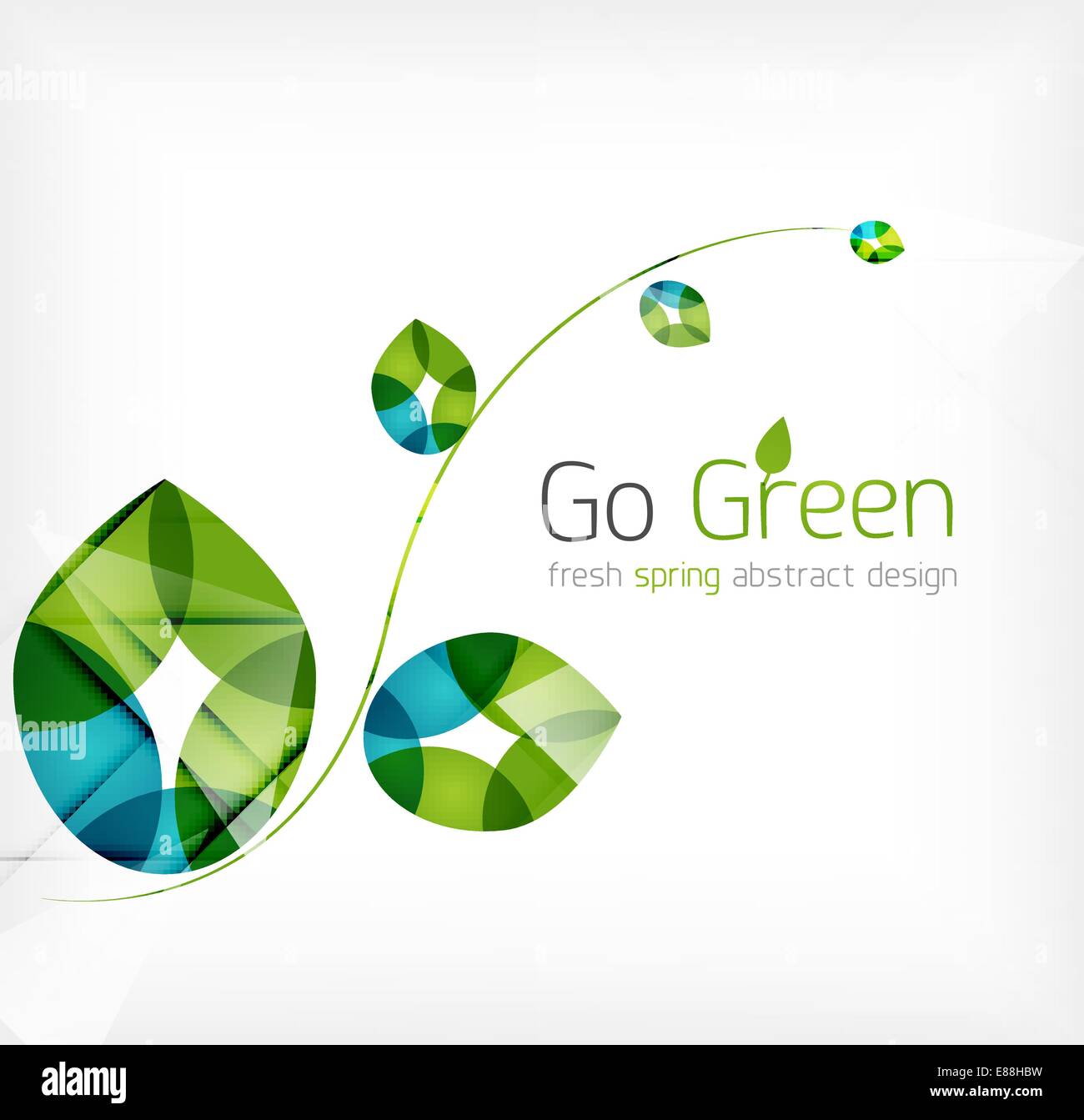 Green leaves spring nature design concept. Nature abstraction Stock ...