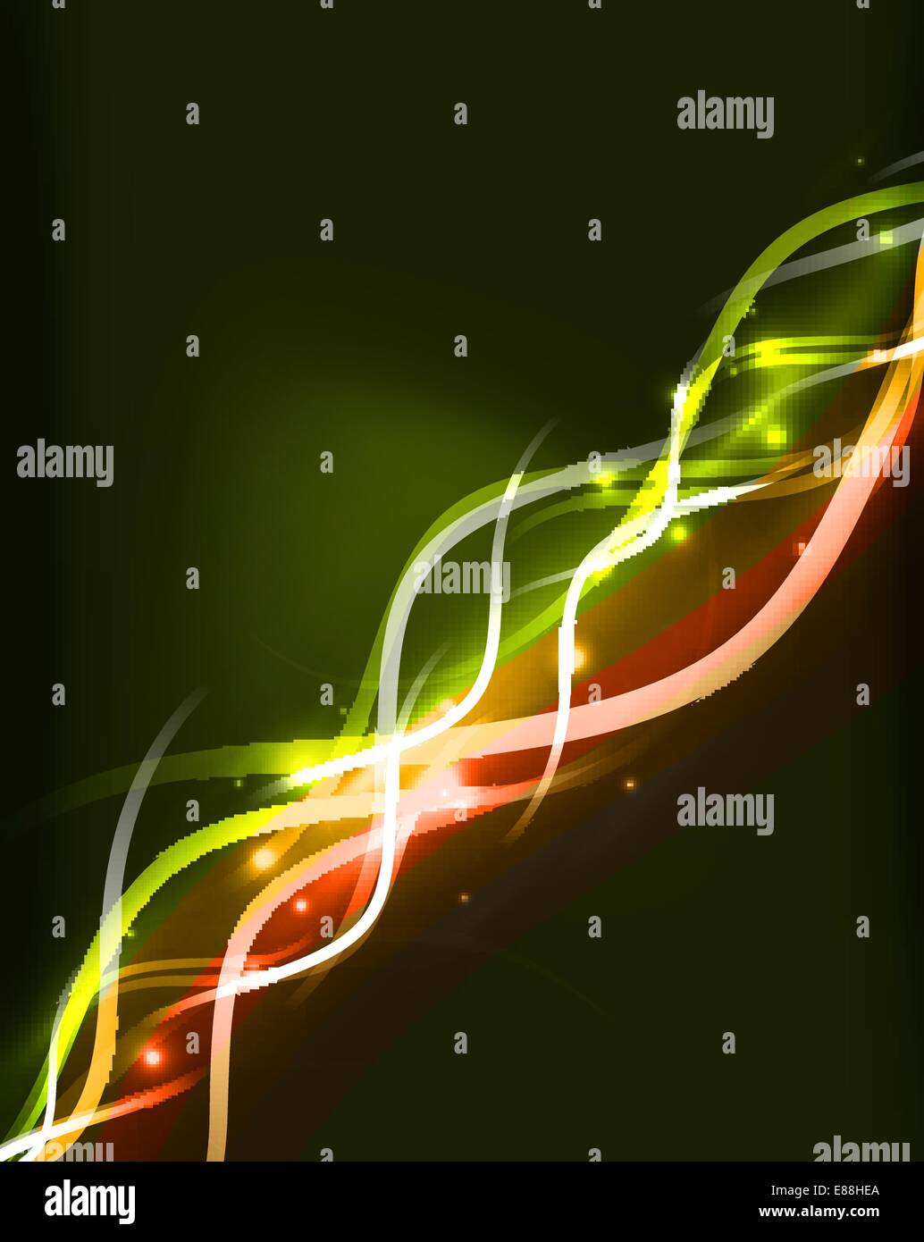 Neon glowing lines with glittering abstract background Stock Vector ...