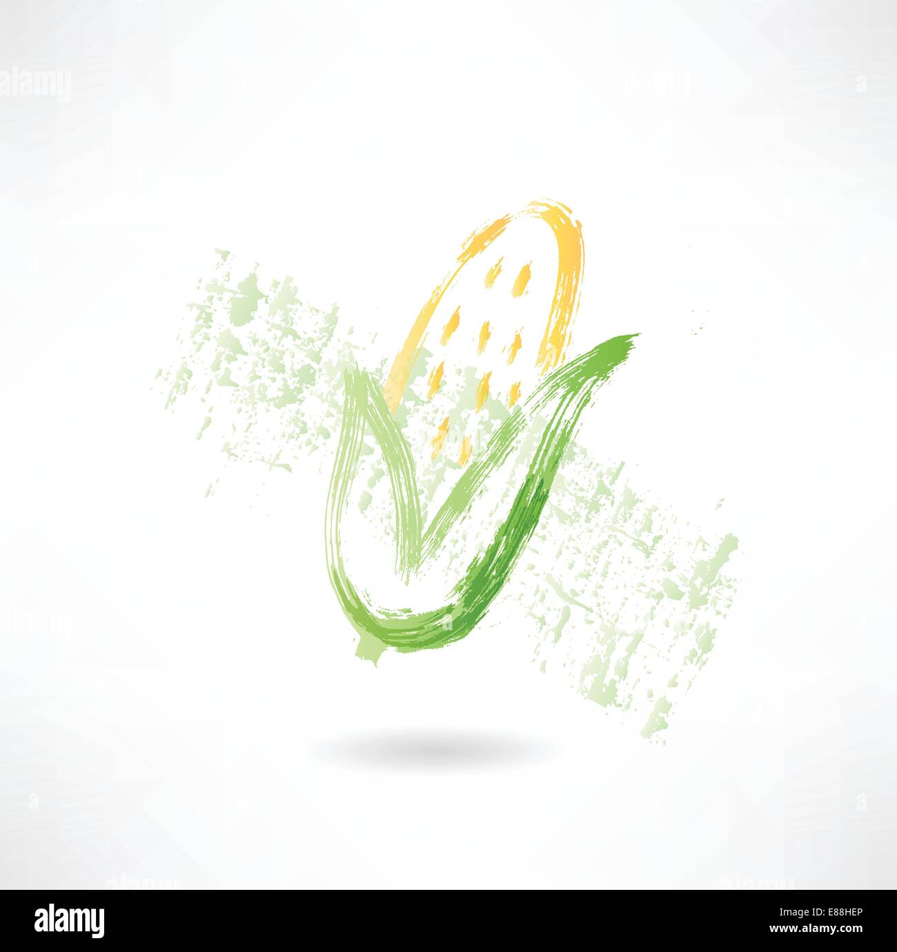 Fresh harvest corn on Stock Vector Images - Alamy