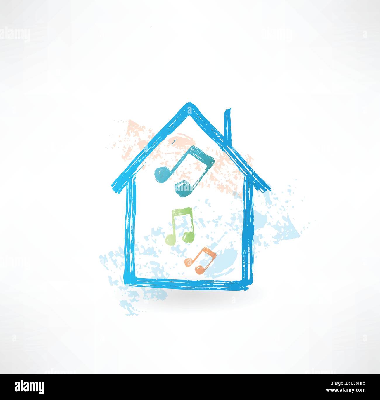 music house grunge icon Stock Vector Image & Art - Alamy