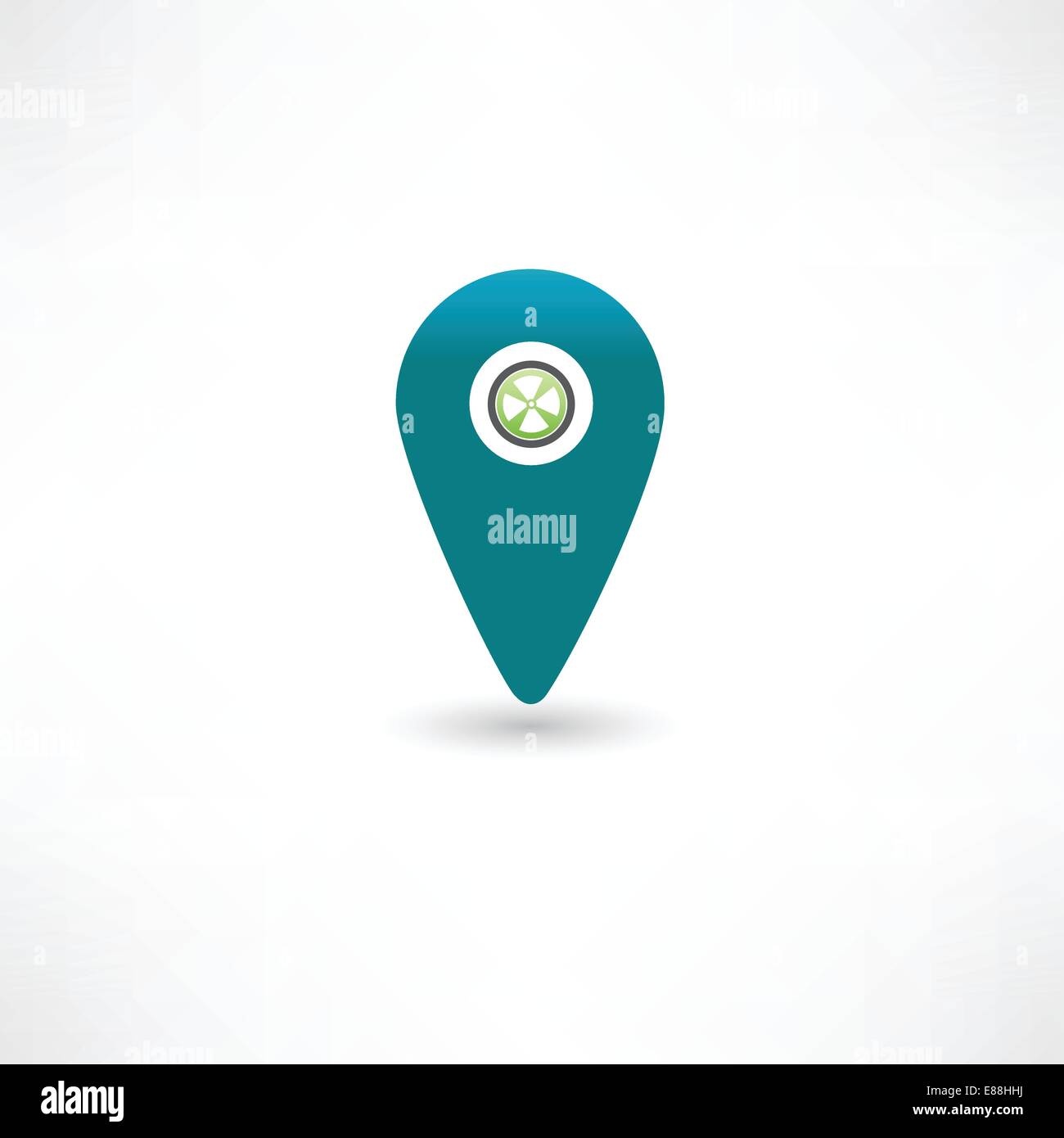Dark blue location pin Stock Vector Images - Alamy