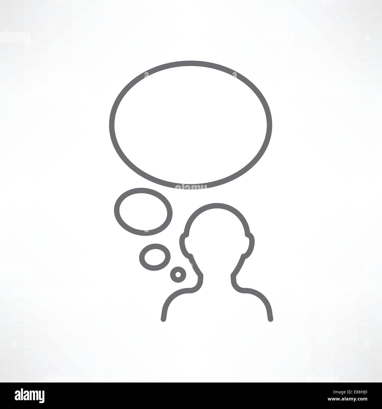 One man thinking Stock Vector Image & Art - Alamy