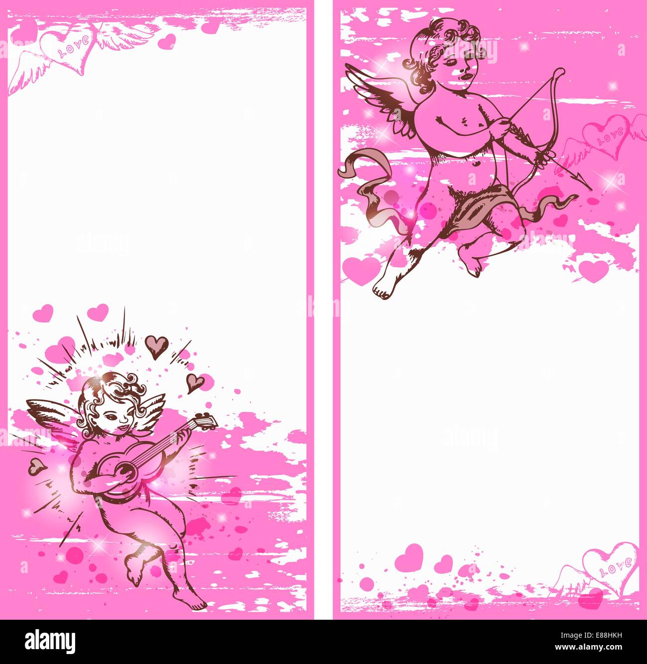 Cupid vertical Stock Vector Images - Alamy