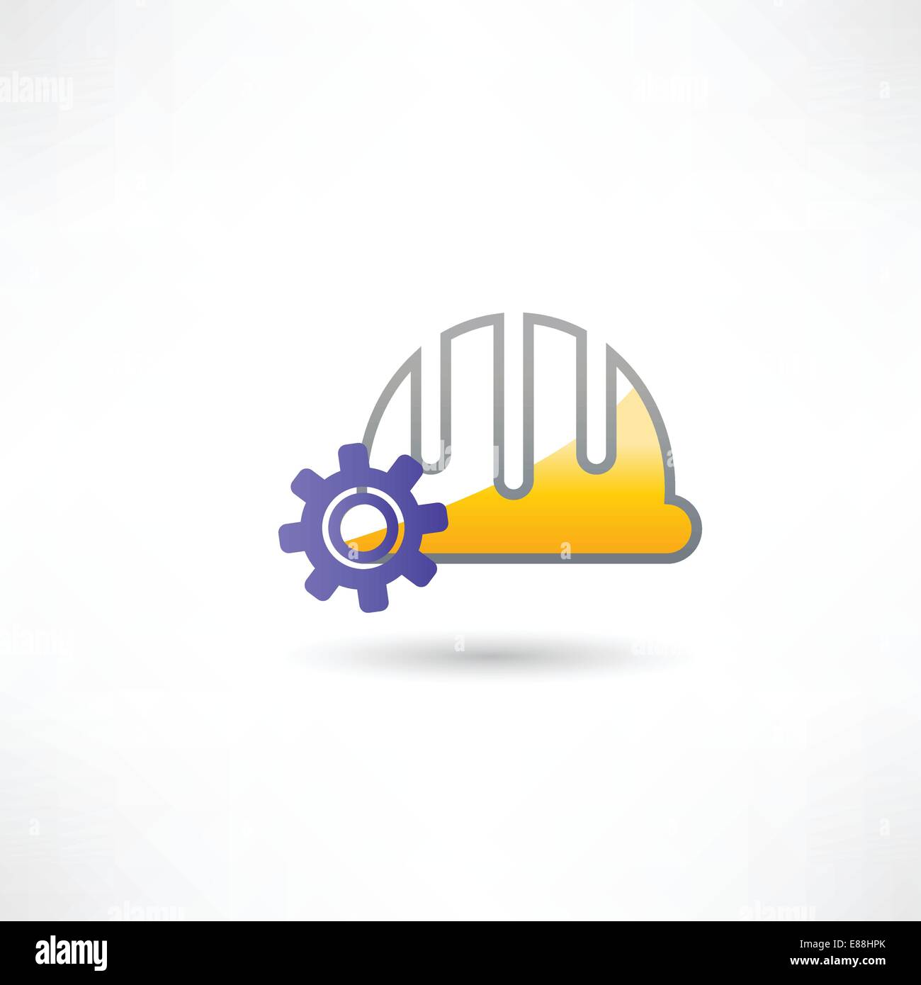 Helmet and gear icon Stock Vector Image & Art - Alamy