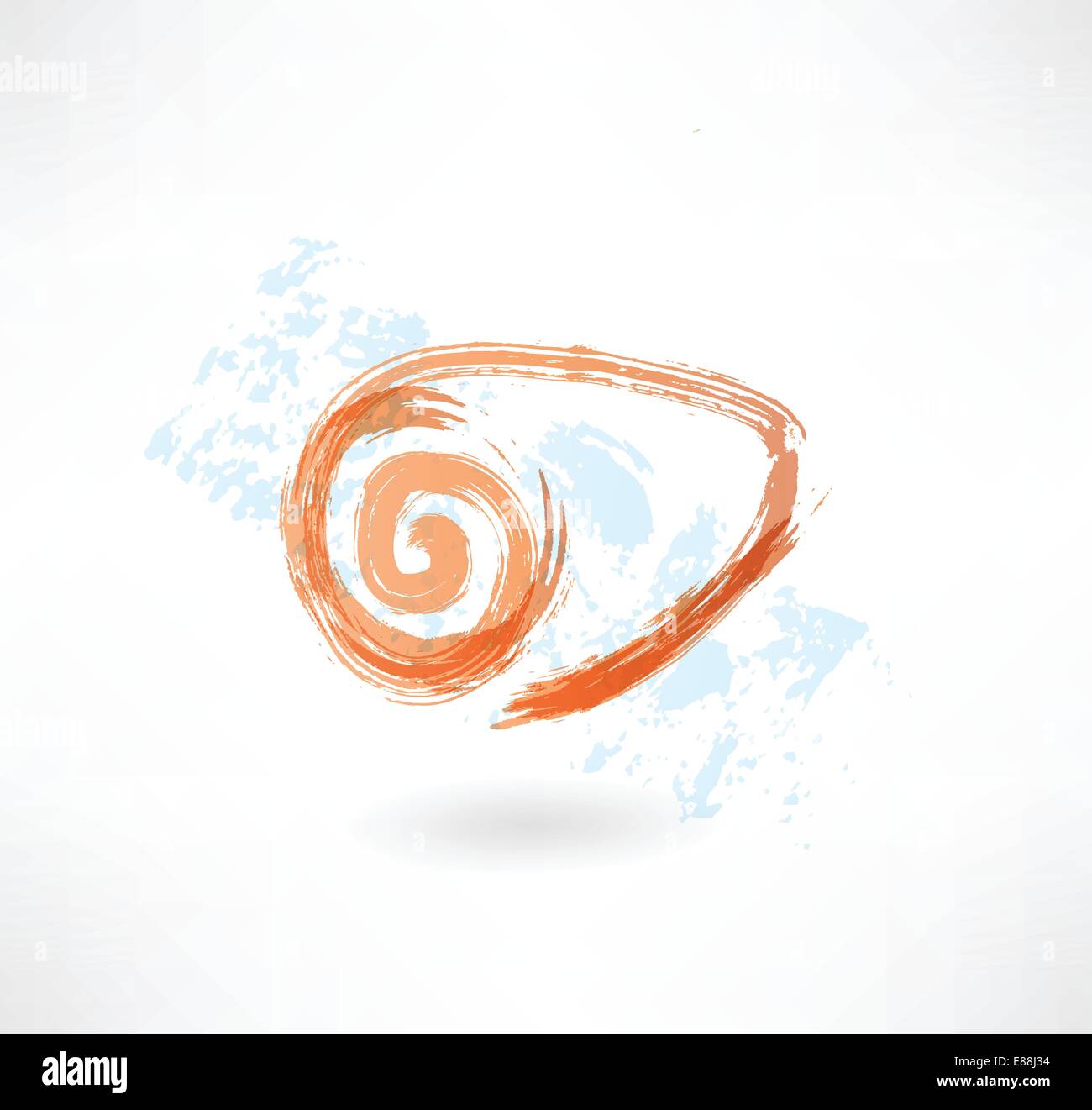 Background white spiral seashell Stock Vector Images - Alamy