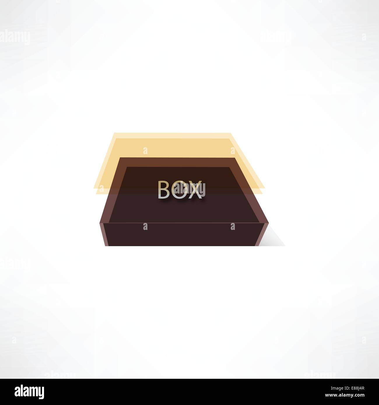 Black box white background Stock Vector Images - Alamy