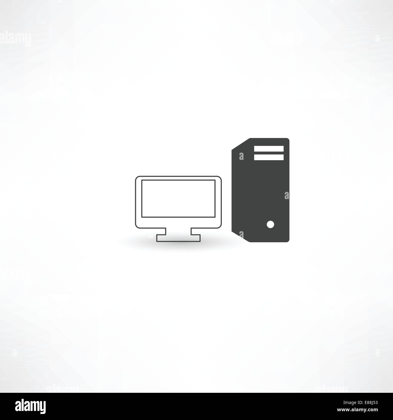 Black and white computer Stock Vector Image & Art - Alamy