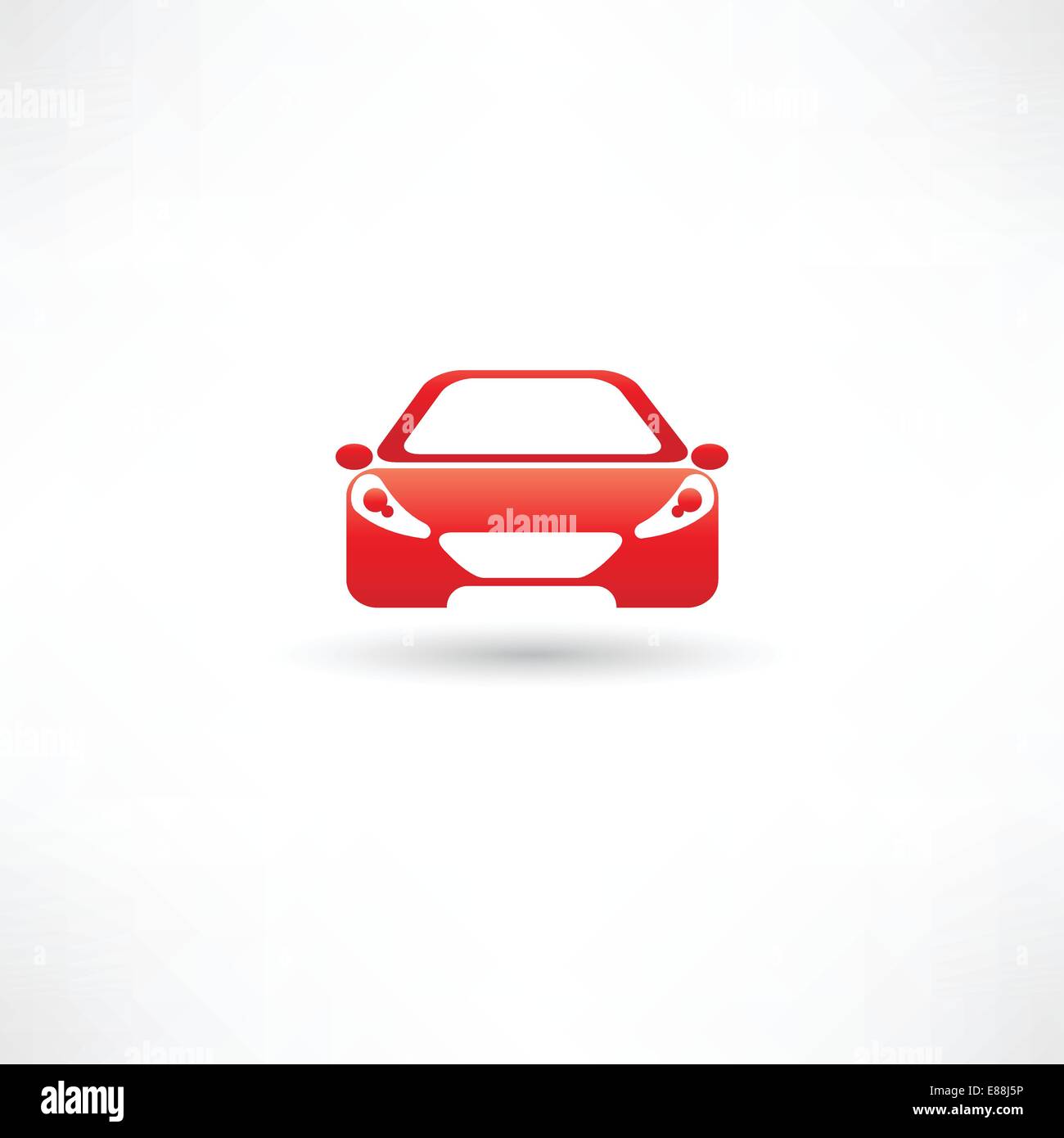 red front car Stock Vector Image & Art - Alamy