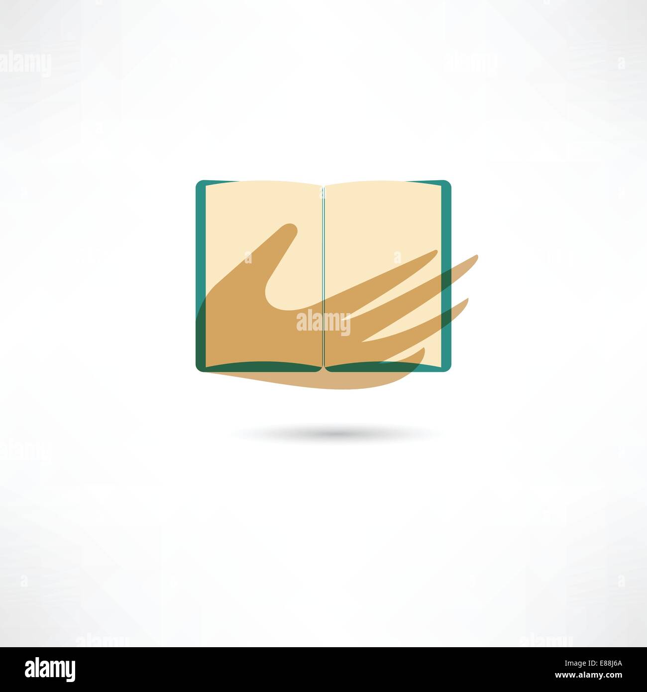 Hand opening book Stock Vector Images - Alamy