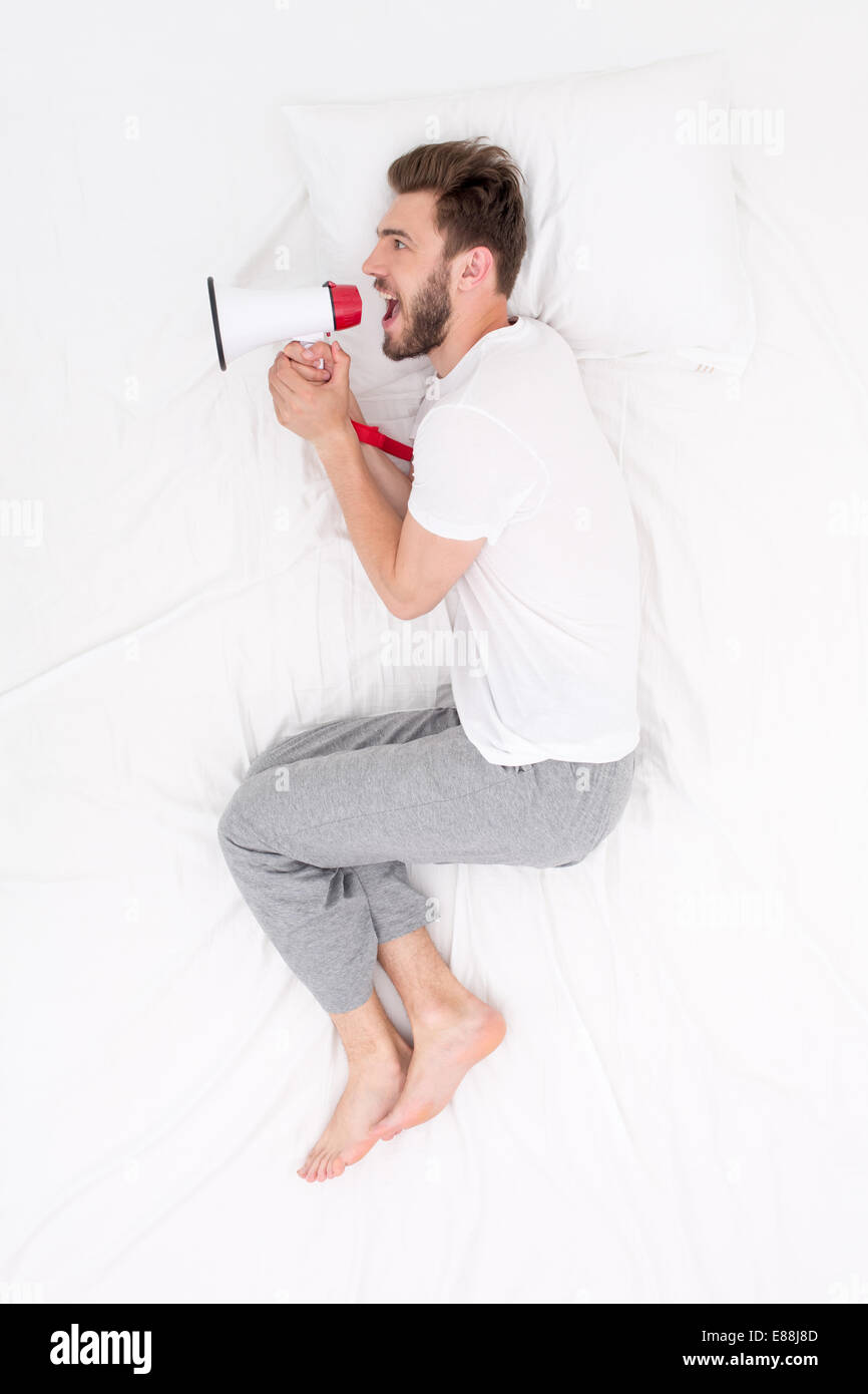 Sleeping man fun picture Stock Photo - Alamy