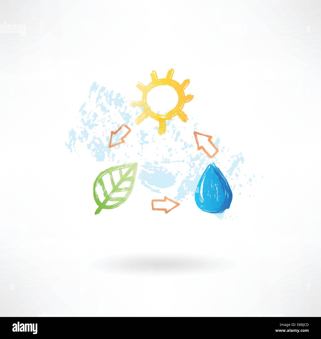 Water cycle vector diagram precipitation hi-res stock photography and images - Alamy