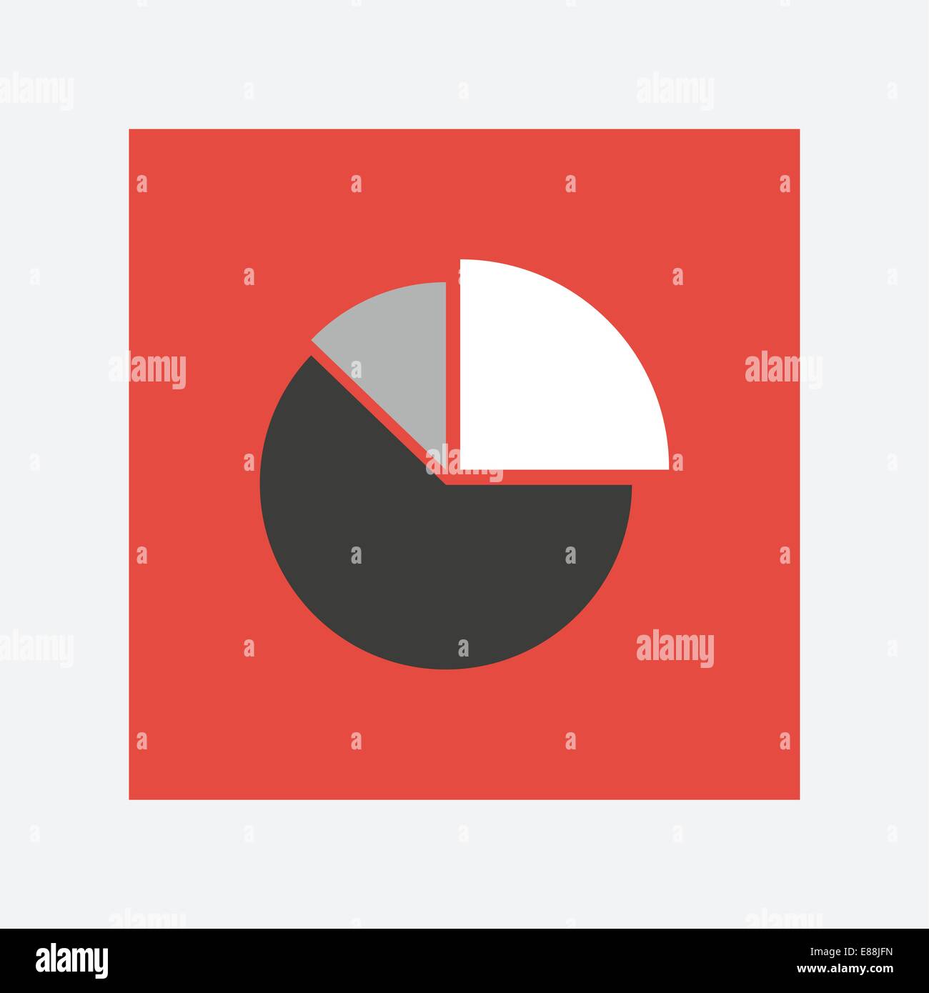 Black line chart pie Stock Vector Images - Alamy