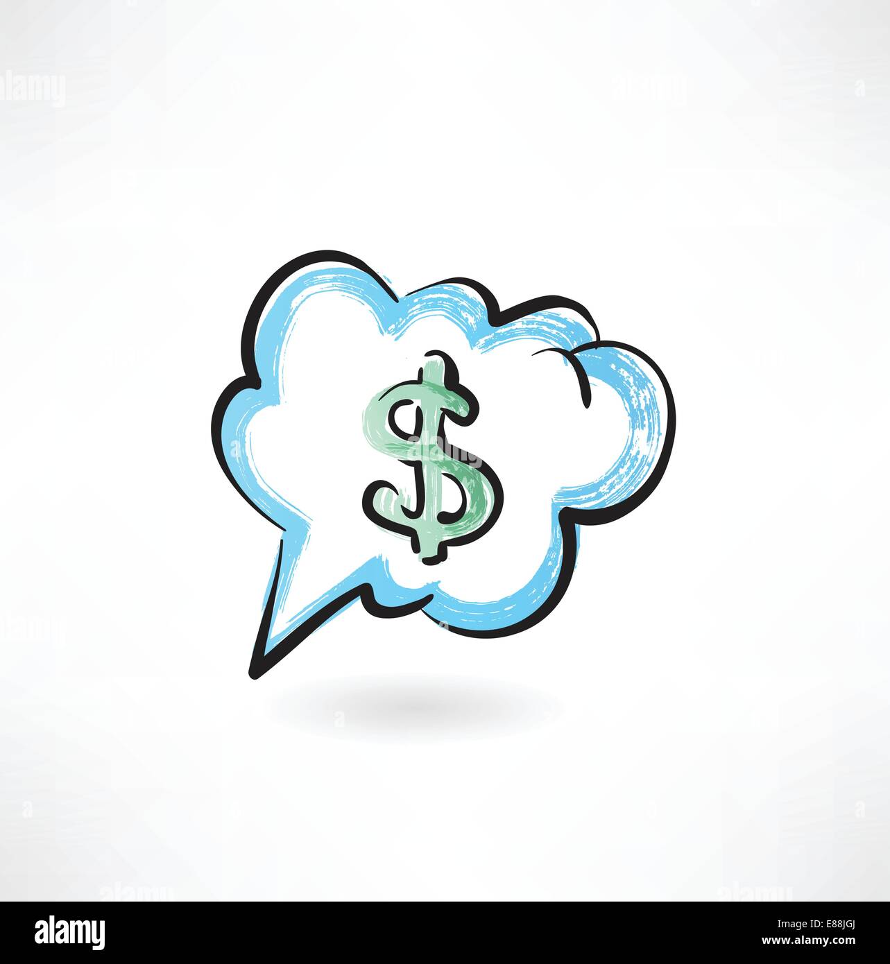 Dollar sign in the cloud Stock Vector Image & Art - Alamy