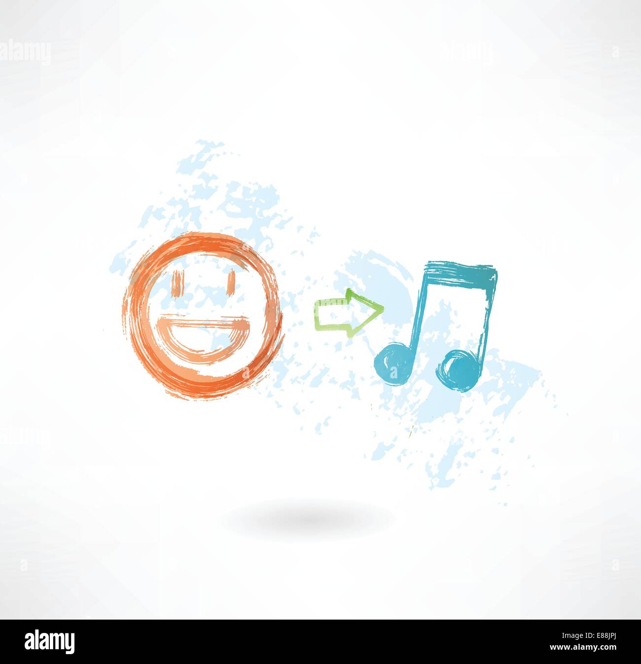 music equals good mood grunge icon Stock Vector Image & Art - Alamy