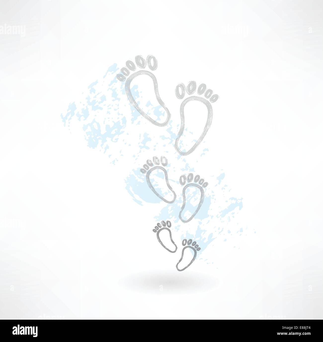 Cartoon human footprints hi-res stock photography and images - Alamy