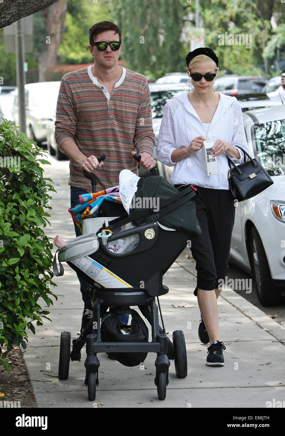 Jaime King and husband Kyle Newman enjoy time with their son James at ...