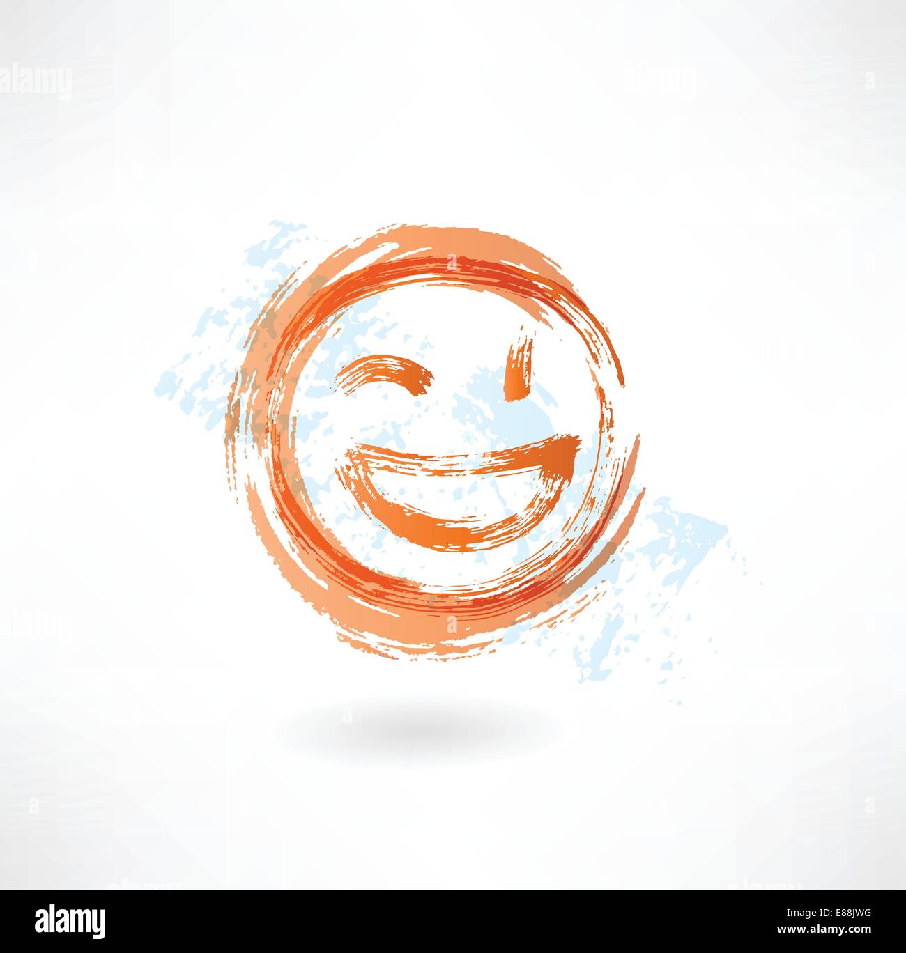 wink and laugh grunge icon Stock Vector Image & Art - Alamy