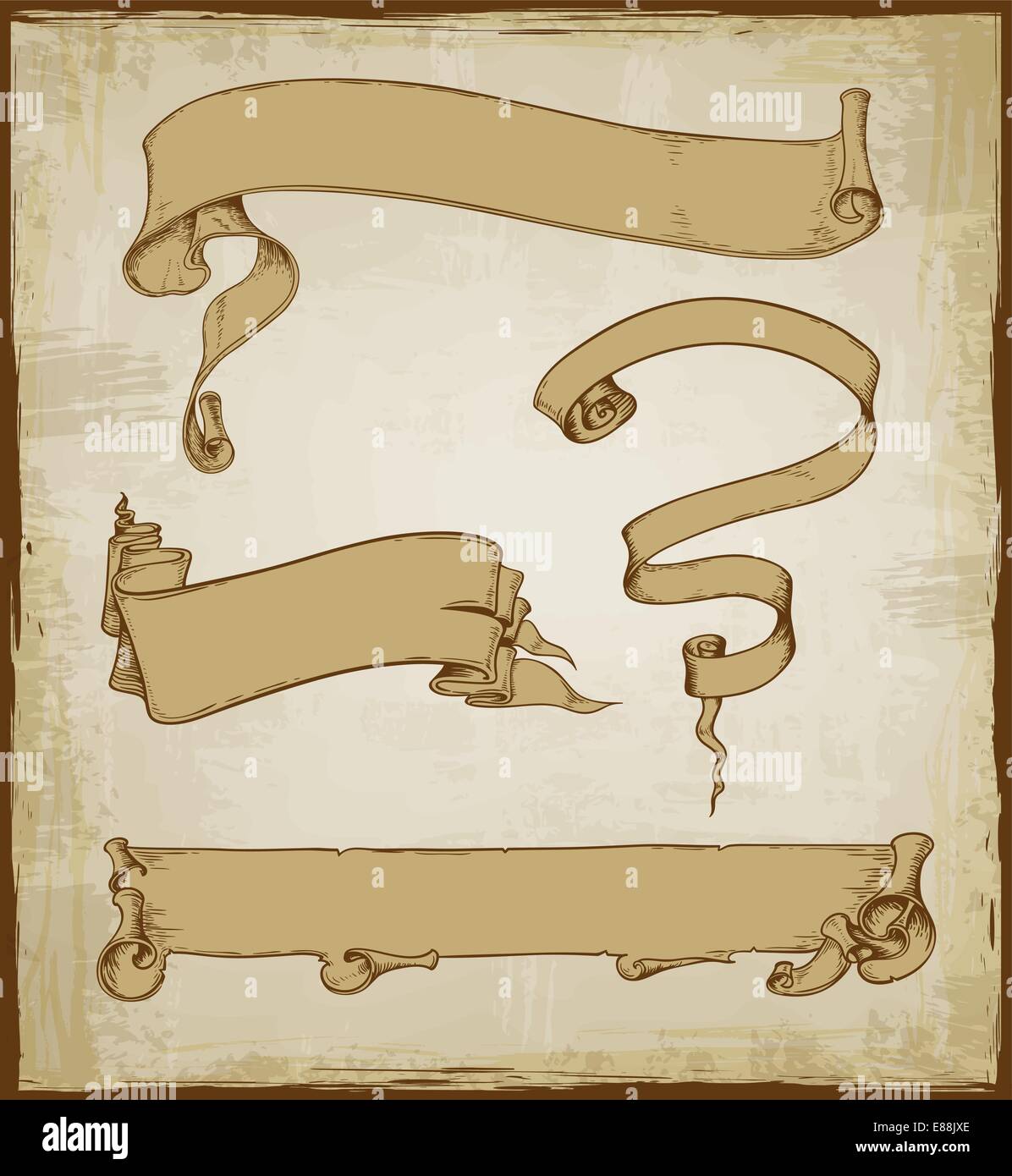 Set of vector vintage banners for design Stock Vector Image & Art - Alamy