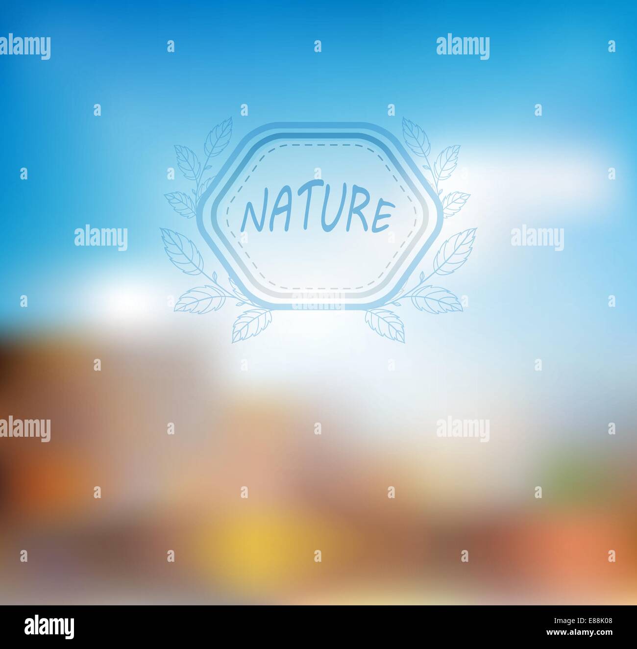 Vector blurred abstract background with frame for your text Stock ...