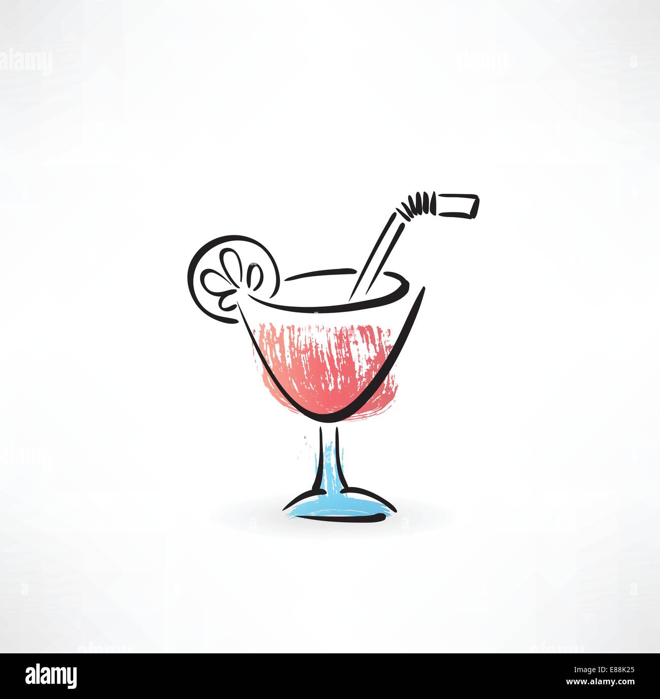 Transparent pink cocktail Stock Vector Images - Alamy