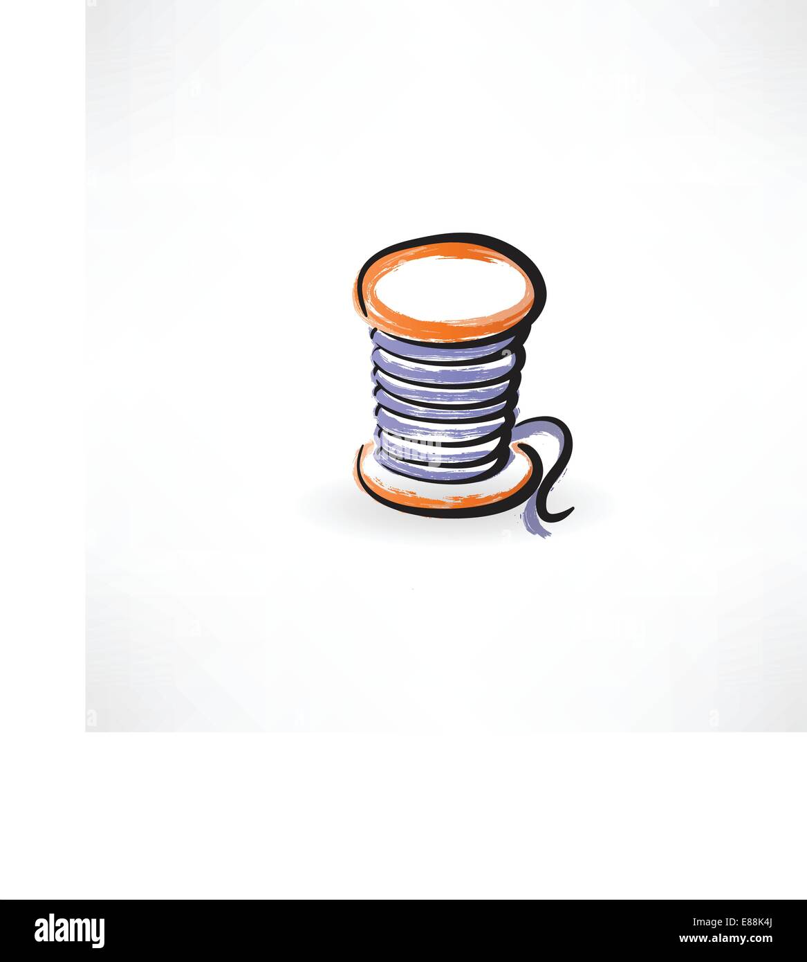 spool of thread grunge icon Stock Vector Image & Art - Alamy