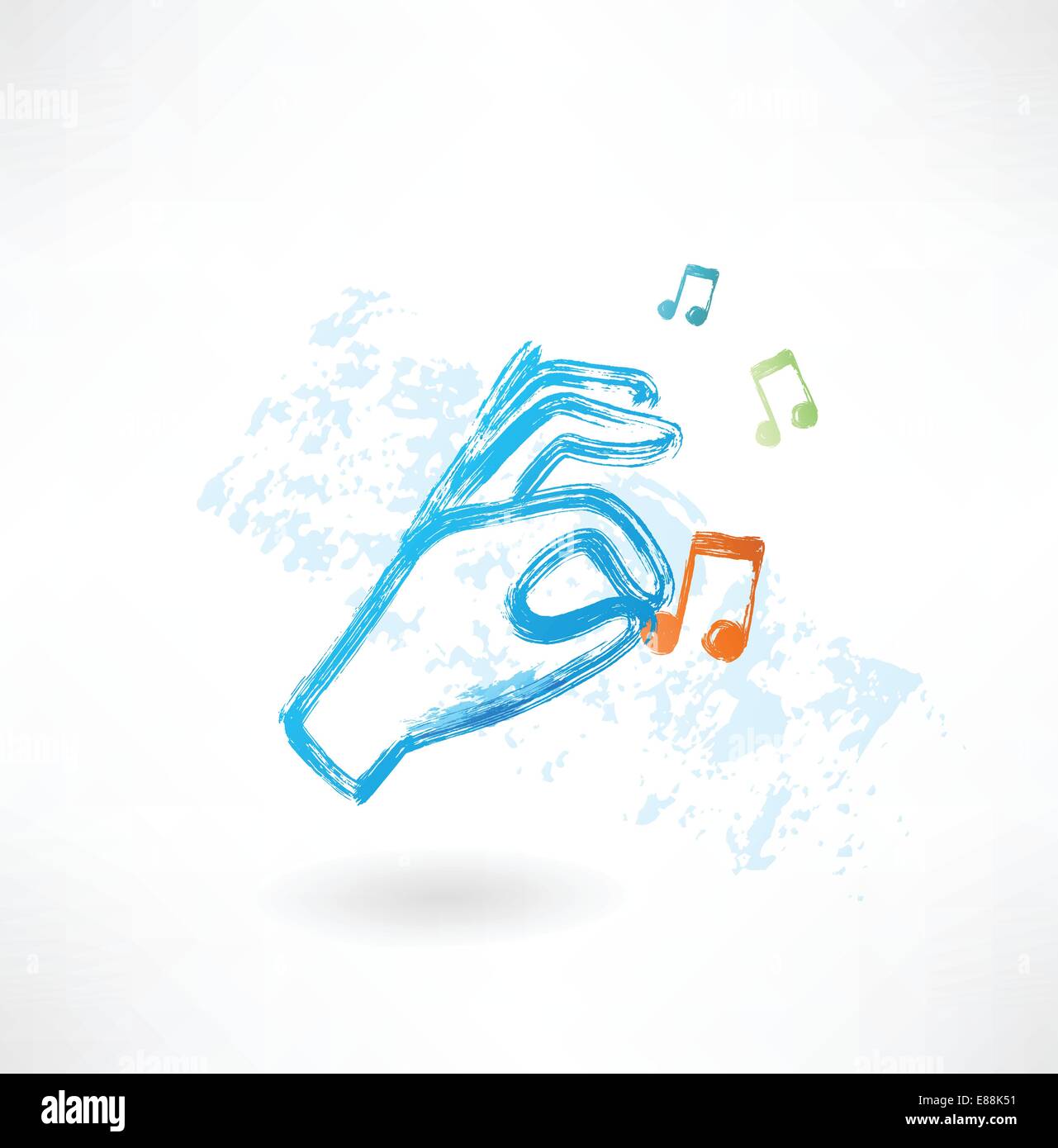 hand music grunge icon Stock Vector Image & Art - Alamy