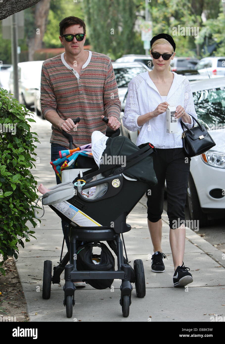 Jaime King and husband Kyle Newman enjoy time with their son James at ...