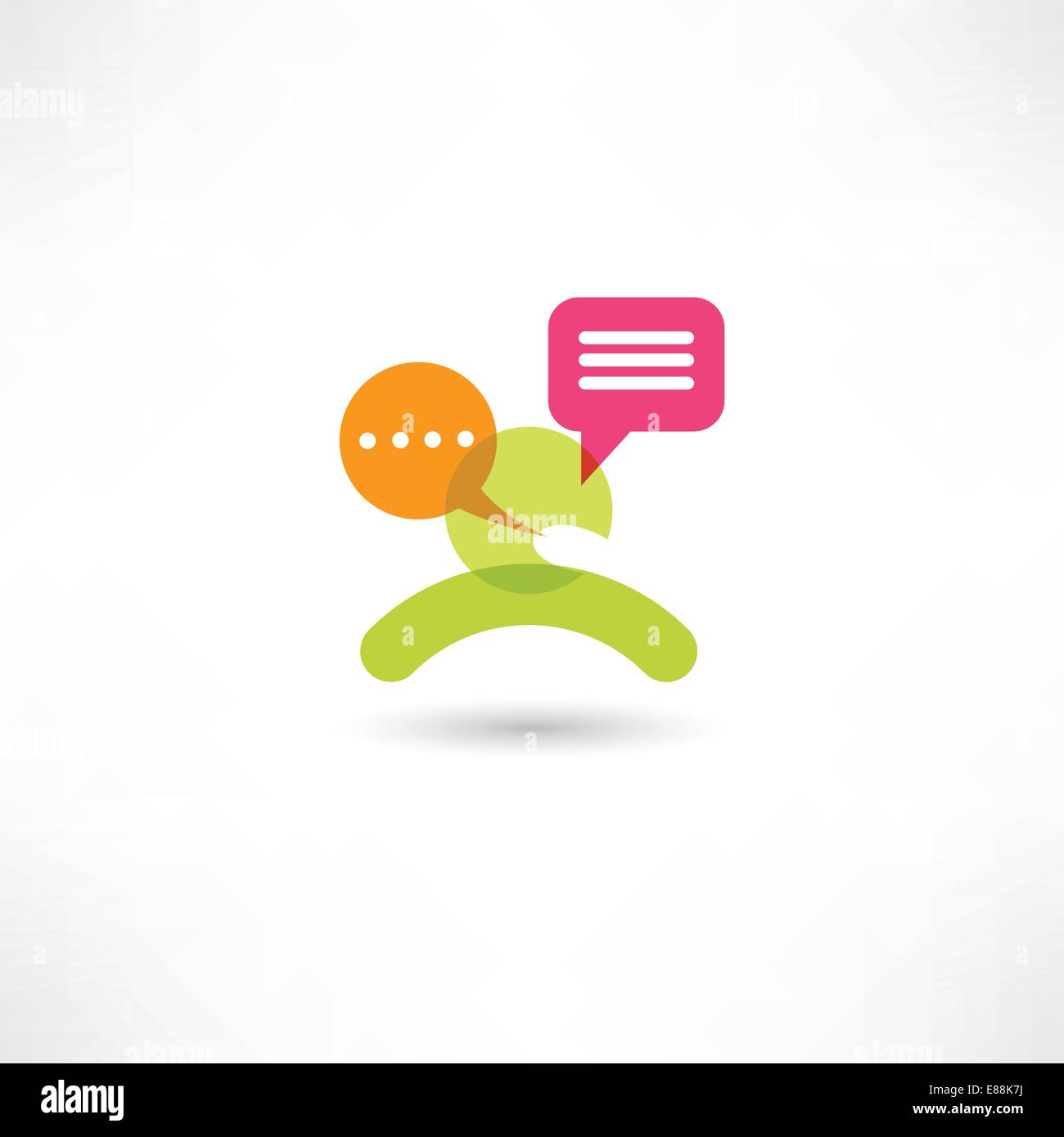 Helping other human communication icon Stock Vector Image & Art - Alamy
