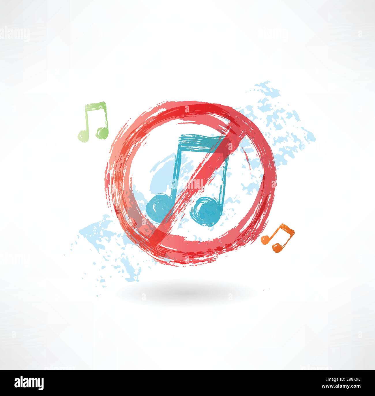 ban music grunge icon Stock Vector Image & Art - Alamy