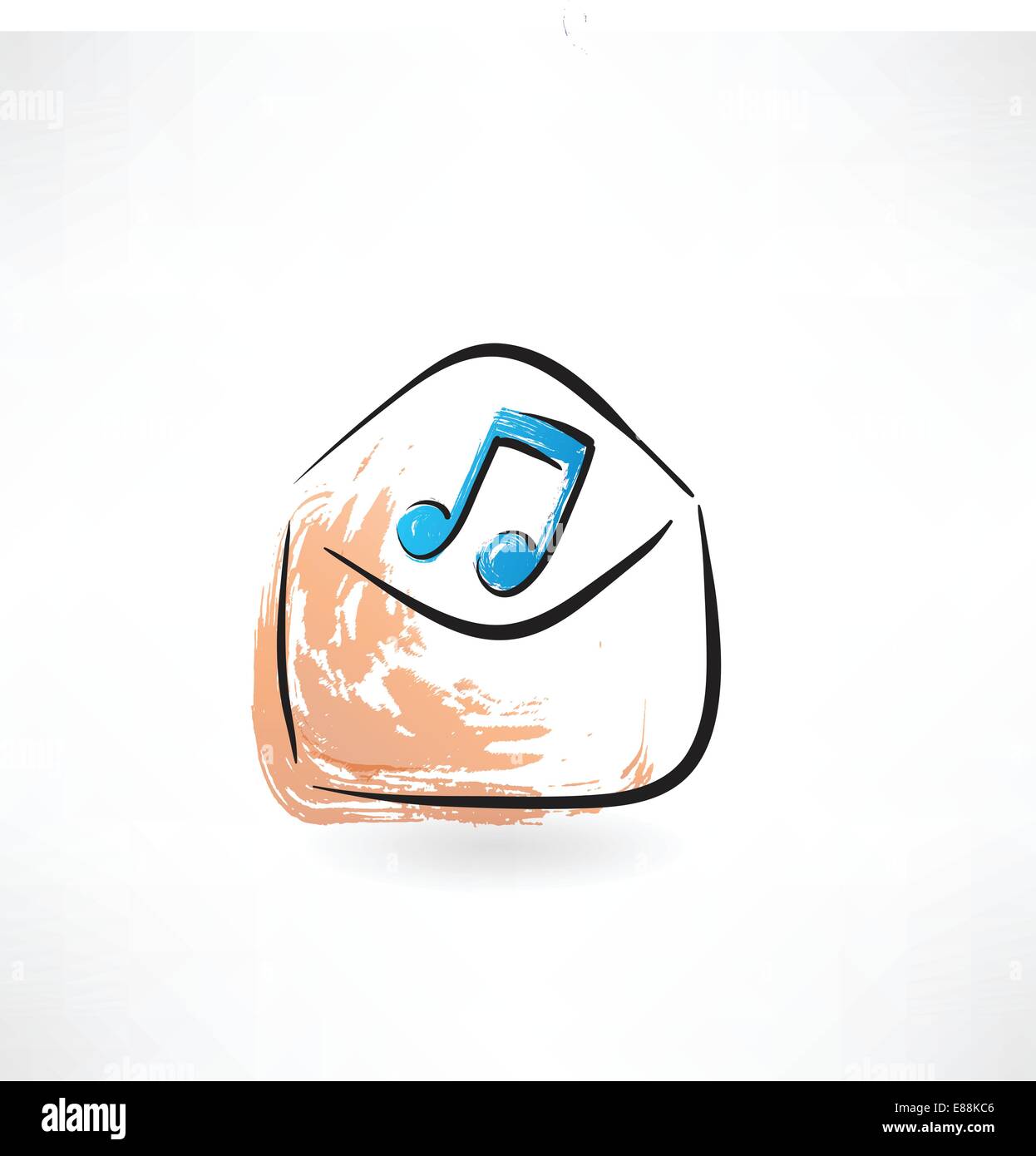 music in the envelope Stock Vector Image & Art - Alamy