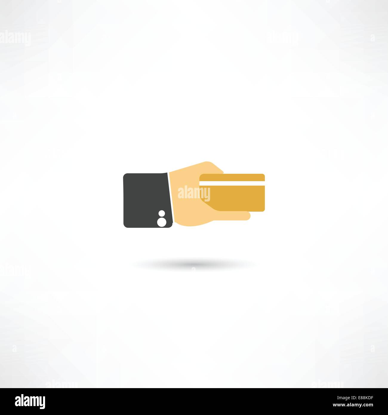credit card in a hand icon Stock Vector Image & Art - Alamy