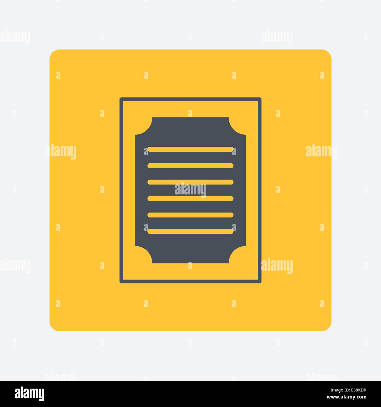 Blank paper icon Stock Vector Image & Art - Alamy