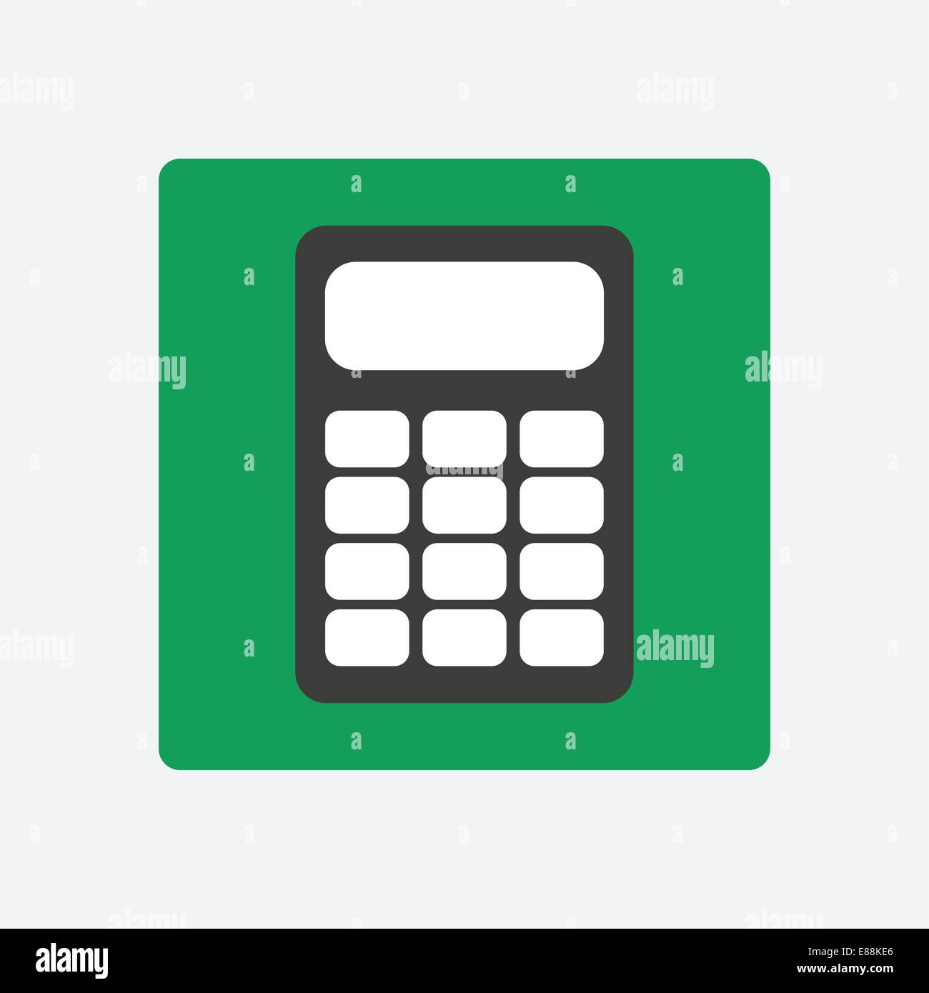 Blue sign calculator symbol icon Stock Vector Images - Alamy