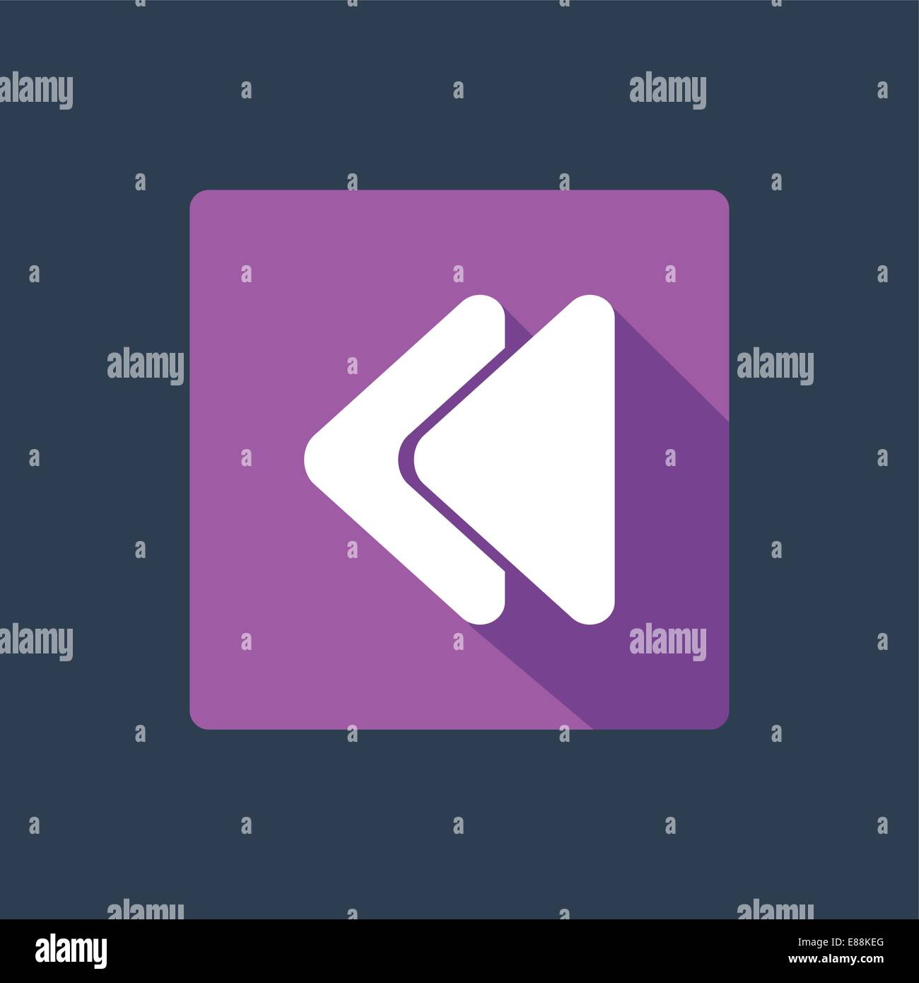 Rewind button icon Stock Vector Image & Art - Alamy