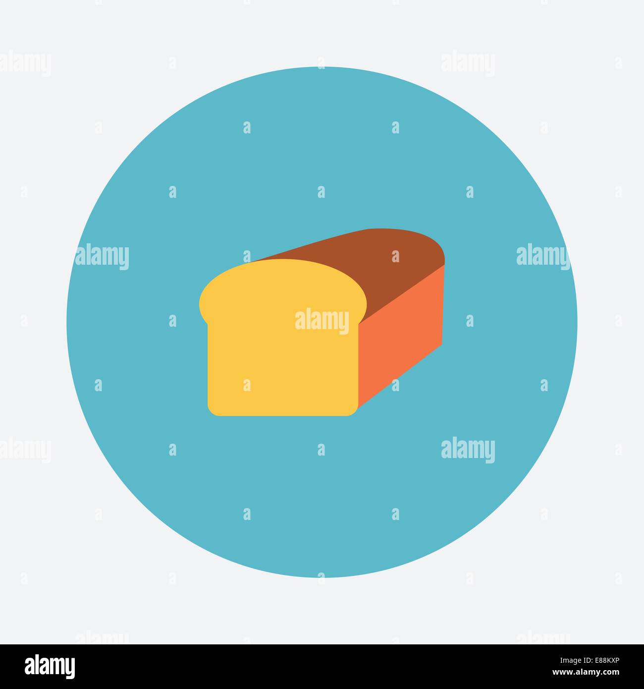 Bread toast icon cartoon Stock Vector Images - Alamy