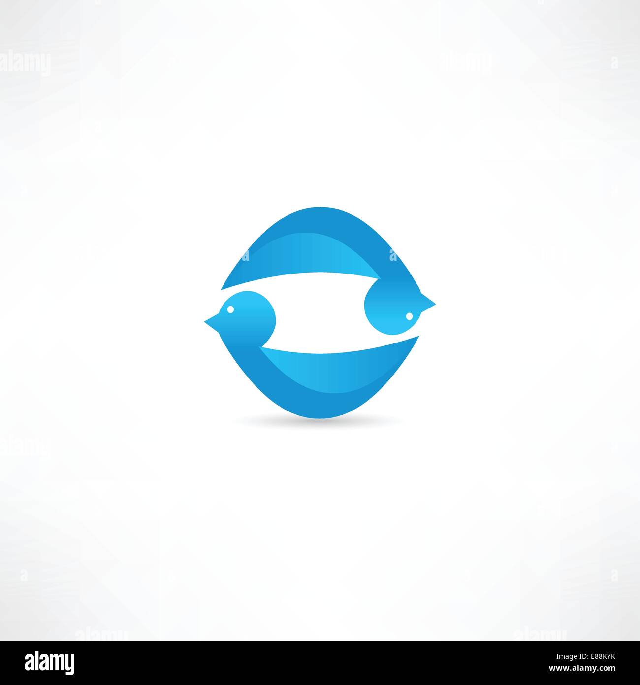 Two birds in circle Stock Vector Image & Art - Alamy