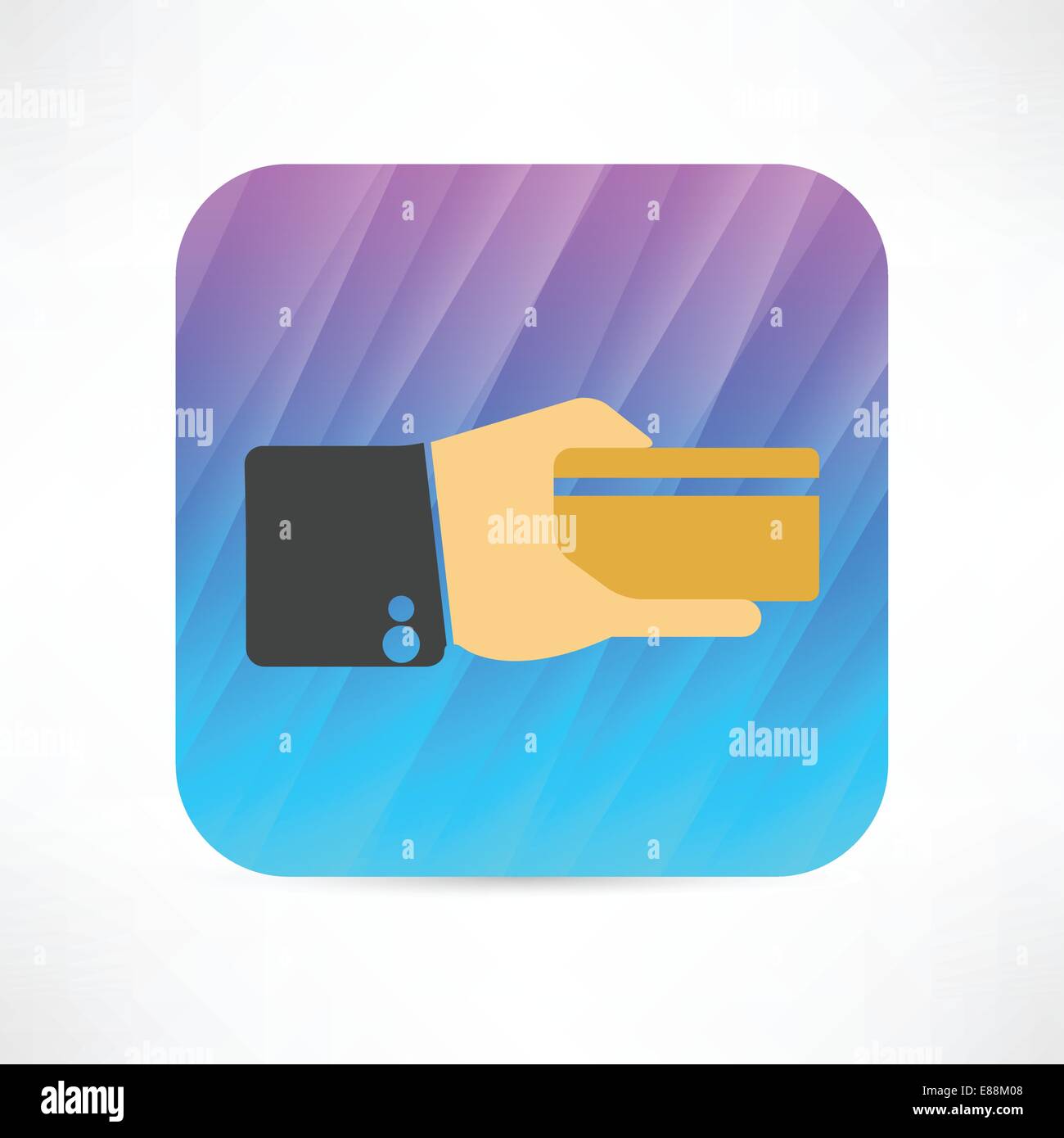 credit card in a hand icon Stock Vector Image & Art - Alamy