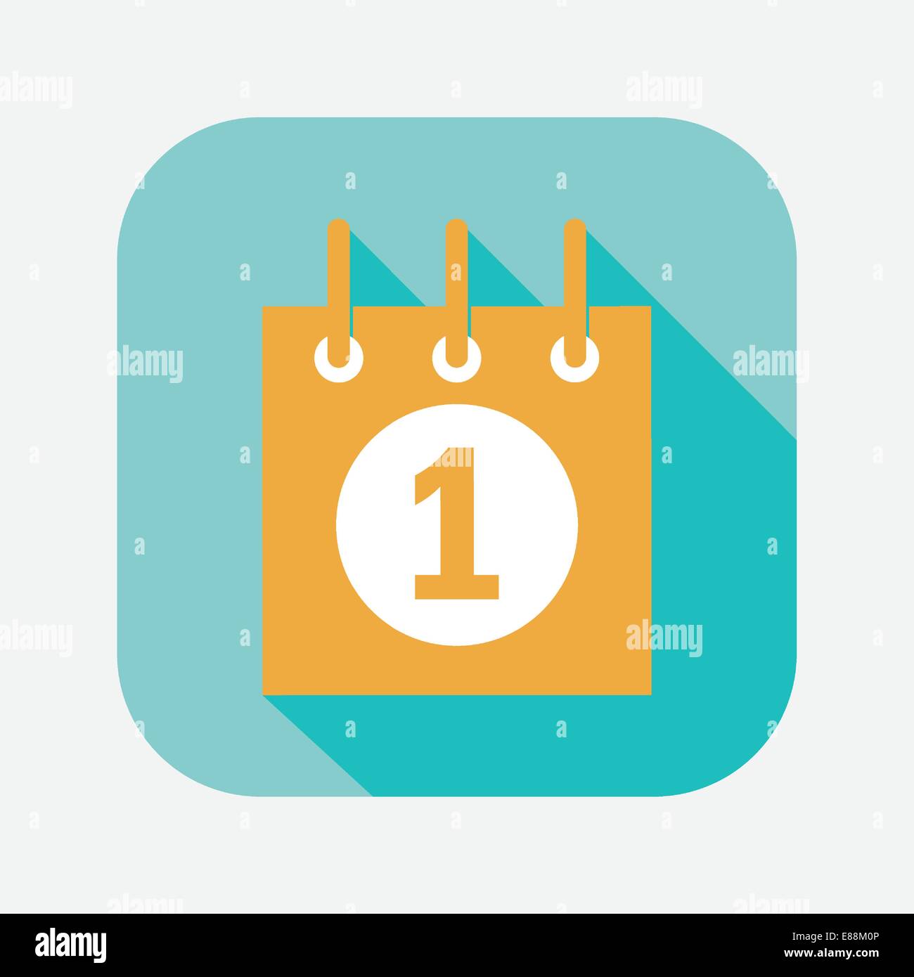 Square application icon calendar Stock Vector Images - Alamy