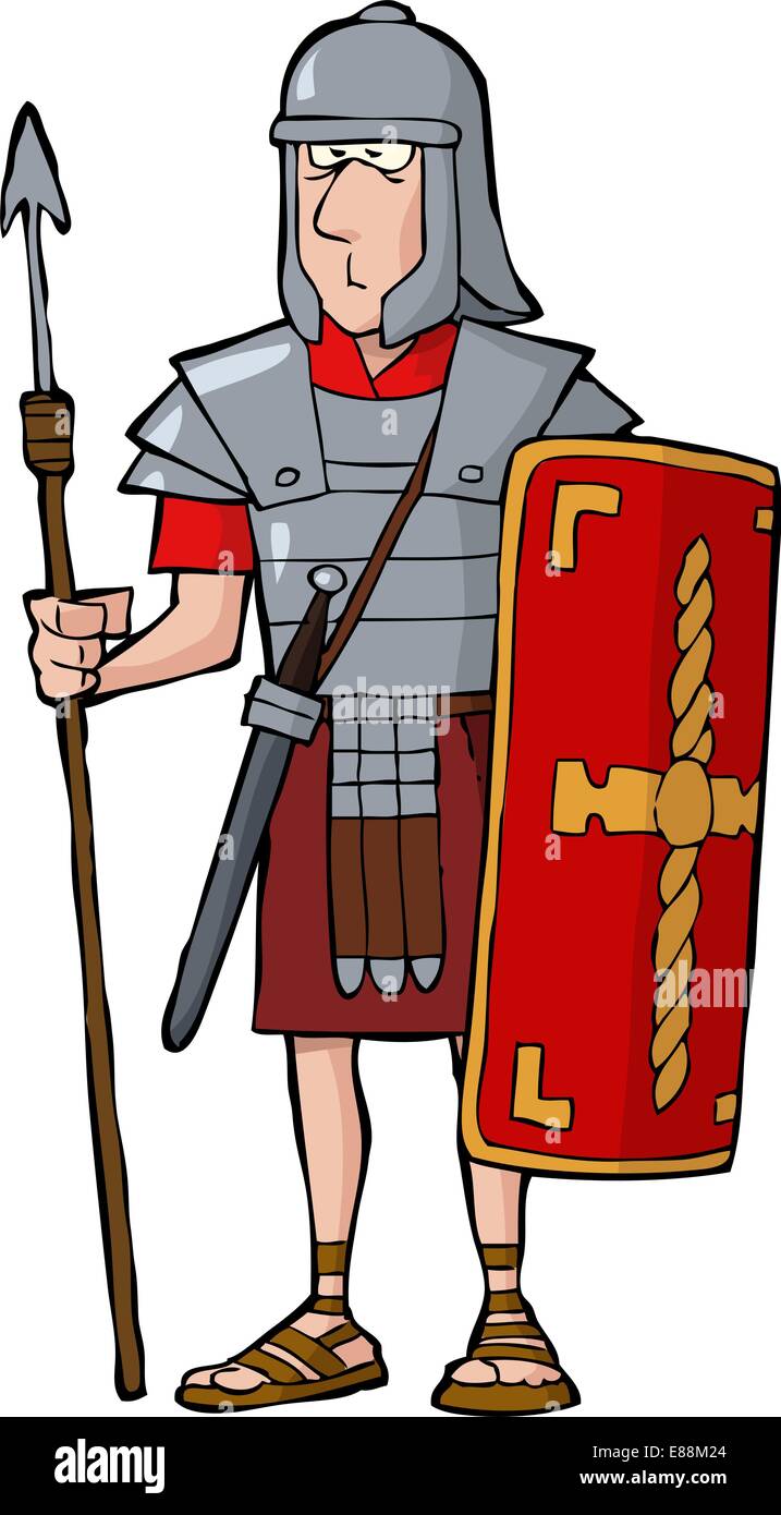 Roman legionary drawing Stock Vector Images - Alamy