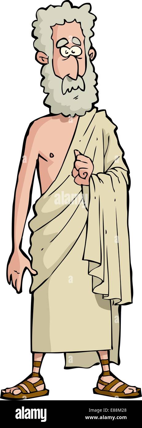 Greek philosopher painting Stock Vector Images - Alamy