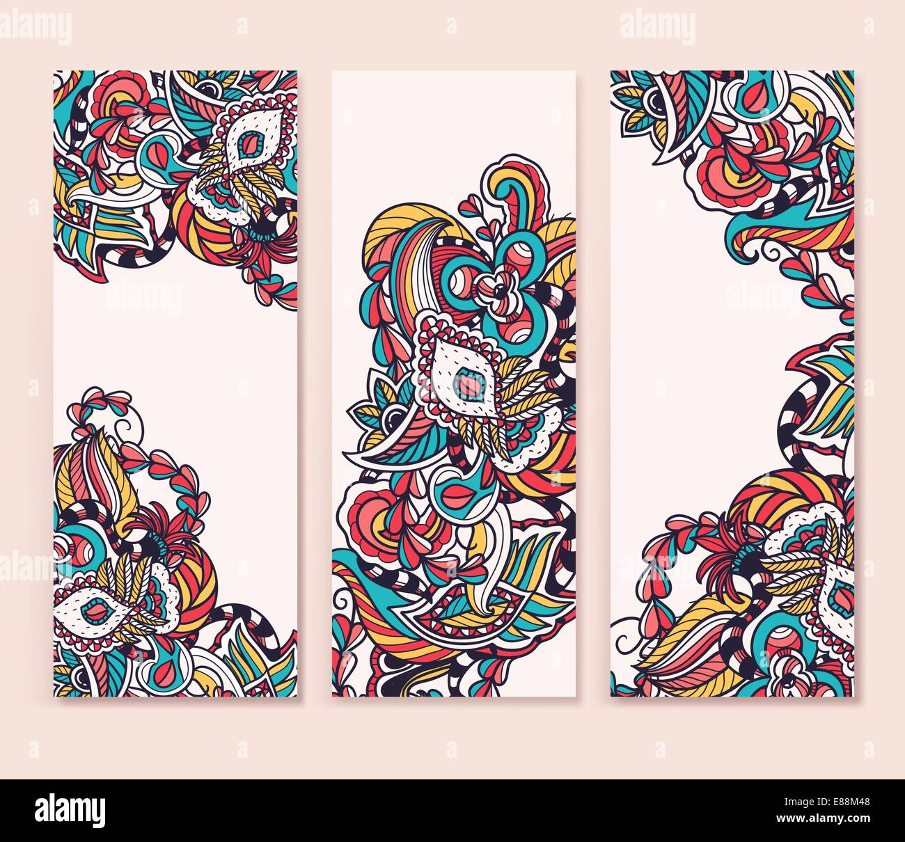 vector set of colorful abstract banners Stock Vector Image & Art - Alamy