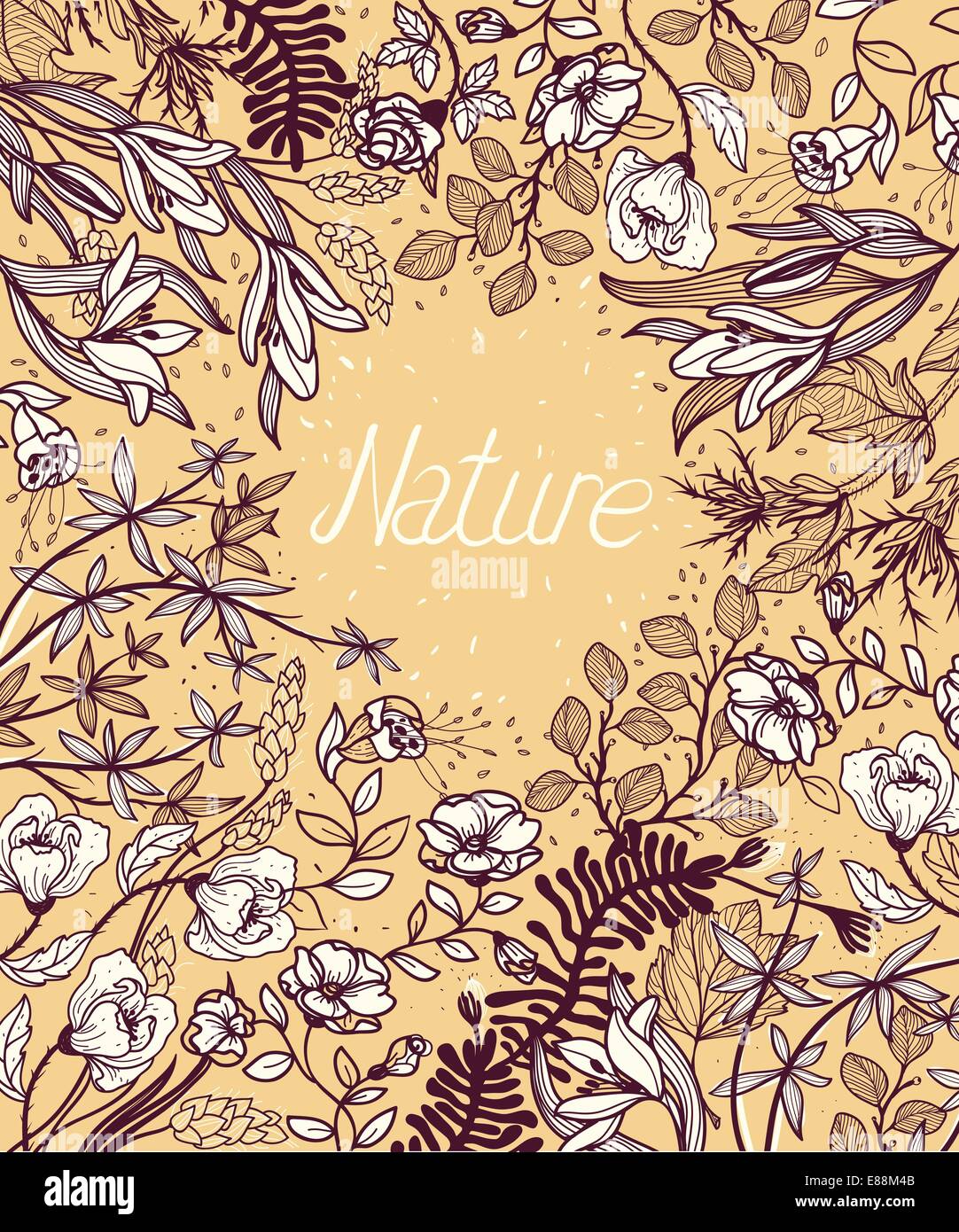 vector floral illustration Stock Vector Image & Art - Alamy