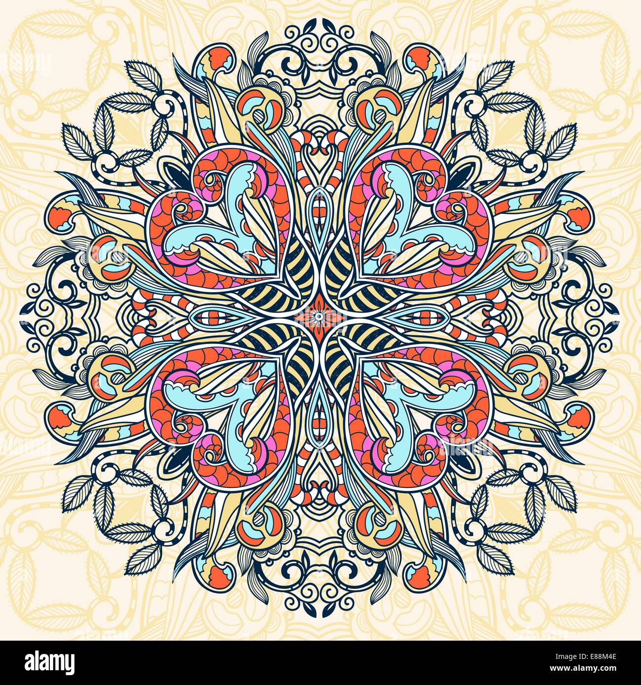 vector abstract ornamental circle Stock Vector Image & Art - Alamy